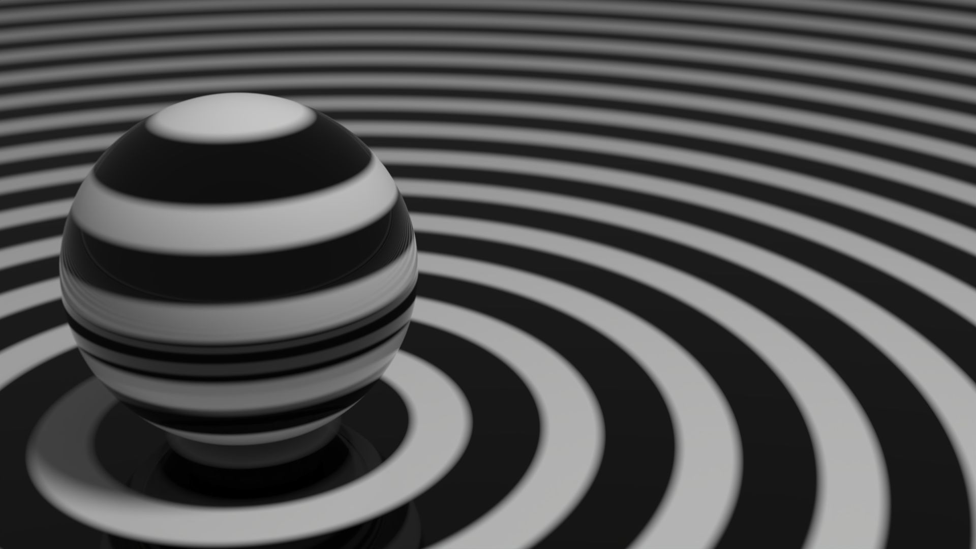 Hypnotic Optical Illusion Perfect Stripes Loop Scene 3D model animated ...
