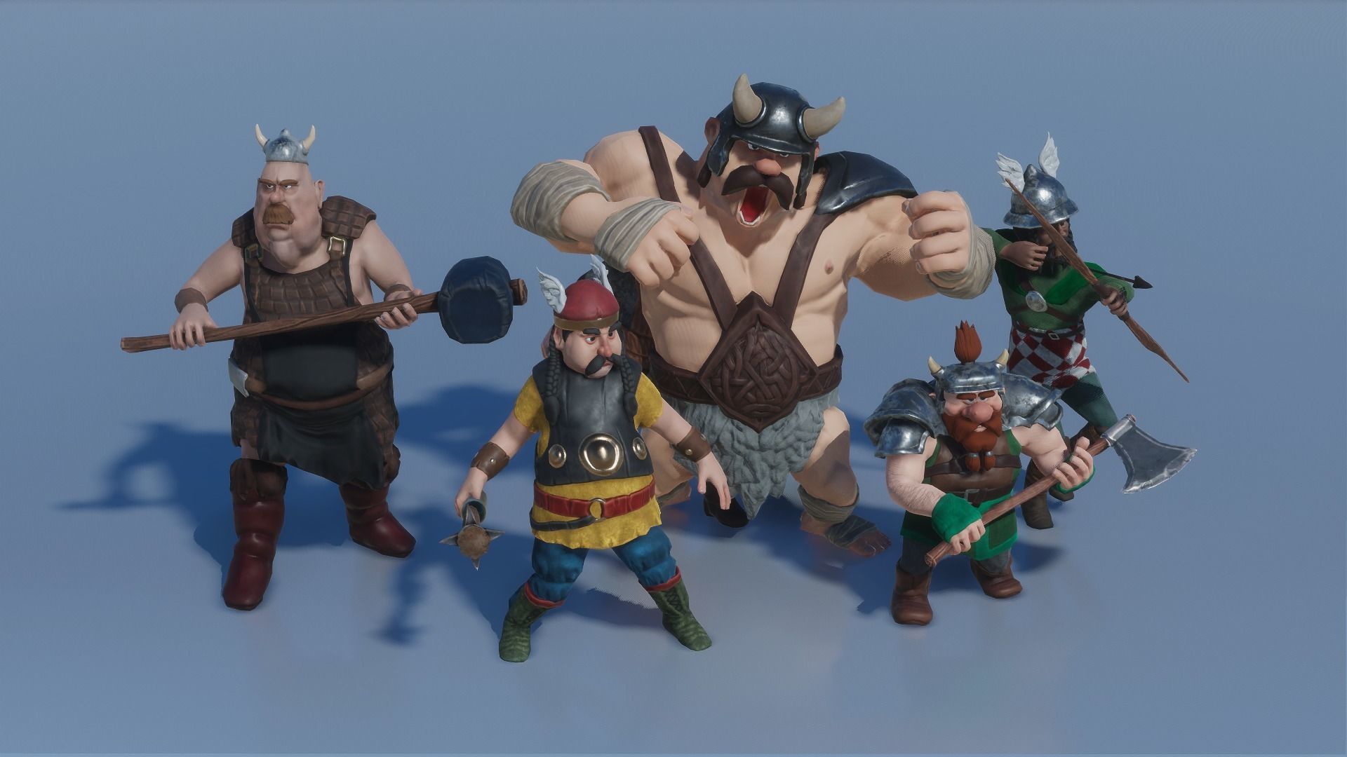 3D model Medieval Stylized Characters - Full VR / AR / low-poly | CGTrader