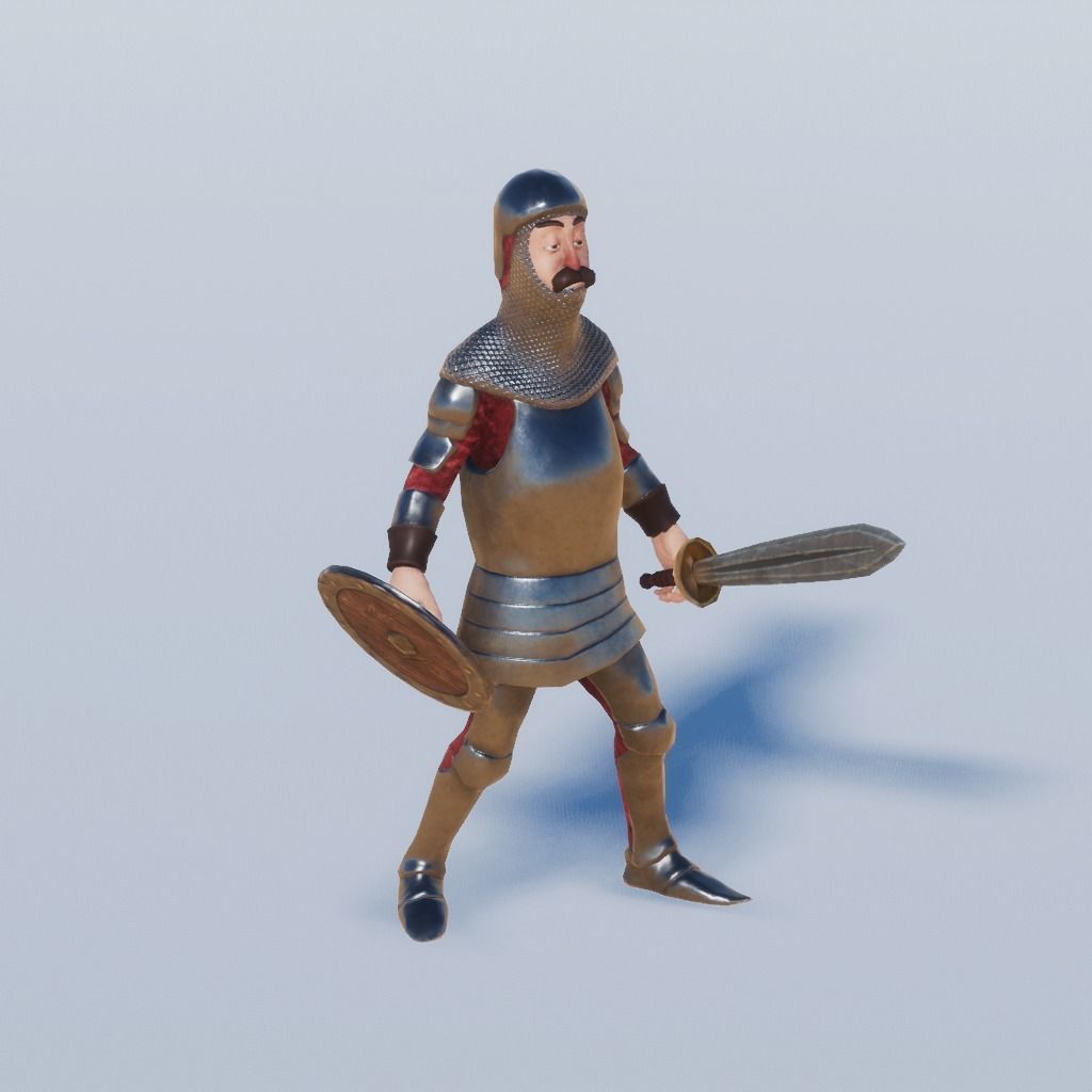 3D model Medieval Stylized Characters - Full VR / AR / low-poly | CGTrader