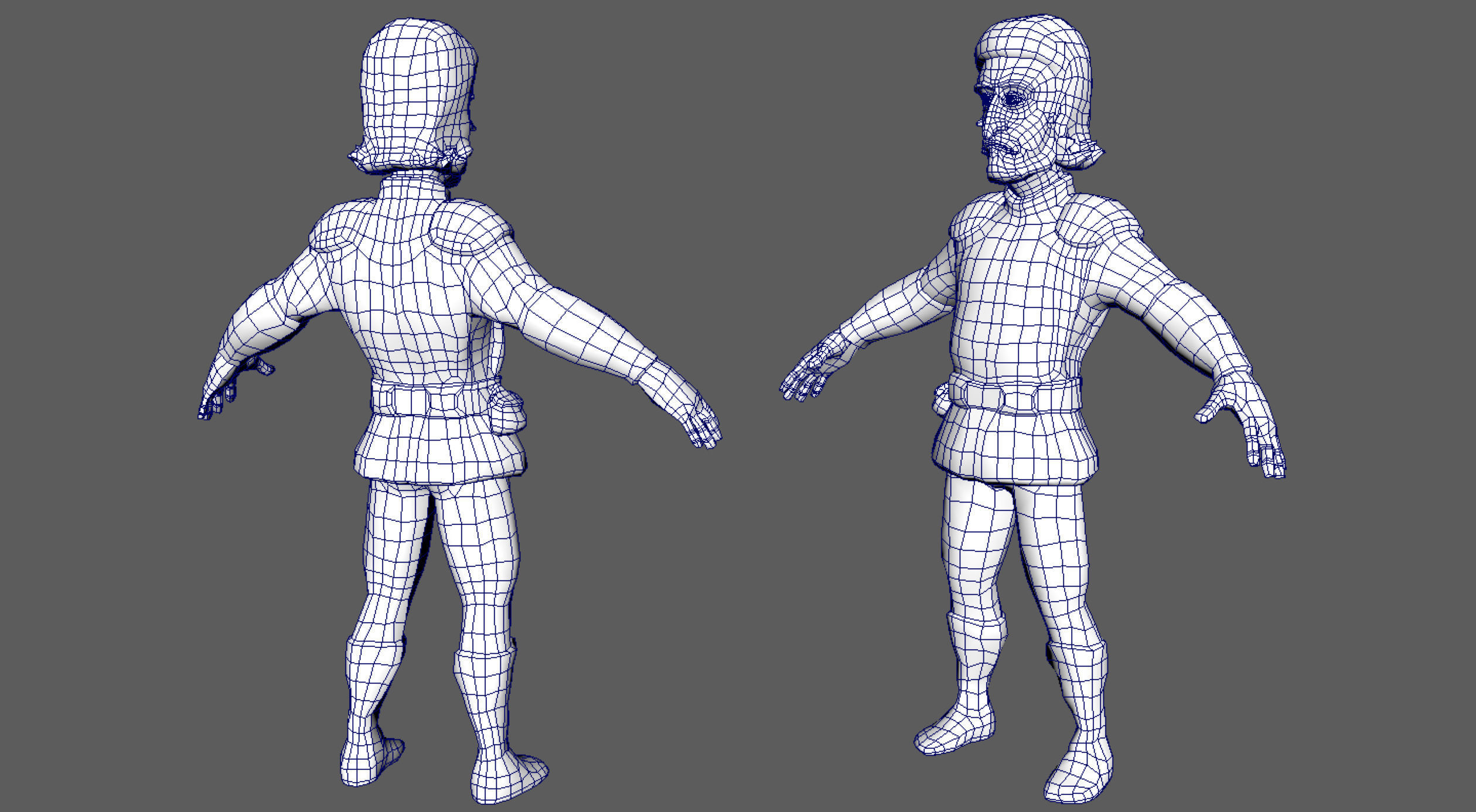 3D model Medieval Stylized Characters - Full VR / AR / low-poly | CGTrader