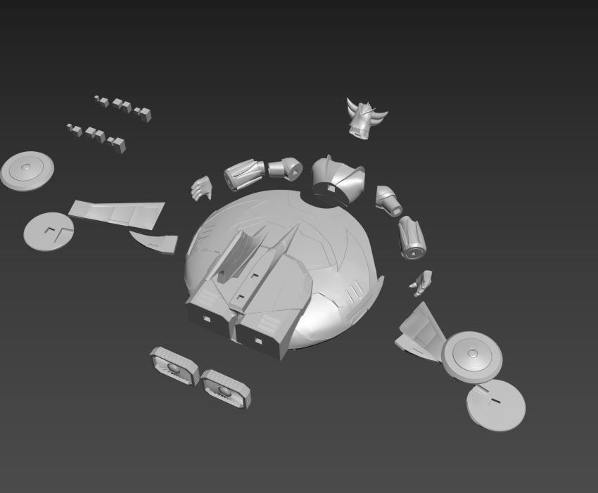 goldorak soucoupe ufo-STL for 3d printer 3D model 3D printable | CGTrader