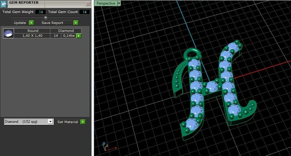 Pendant letter R Model 3904 3D model 3D printable | CGTrader
