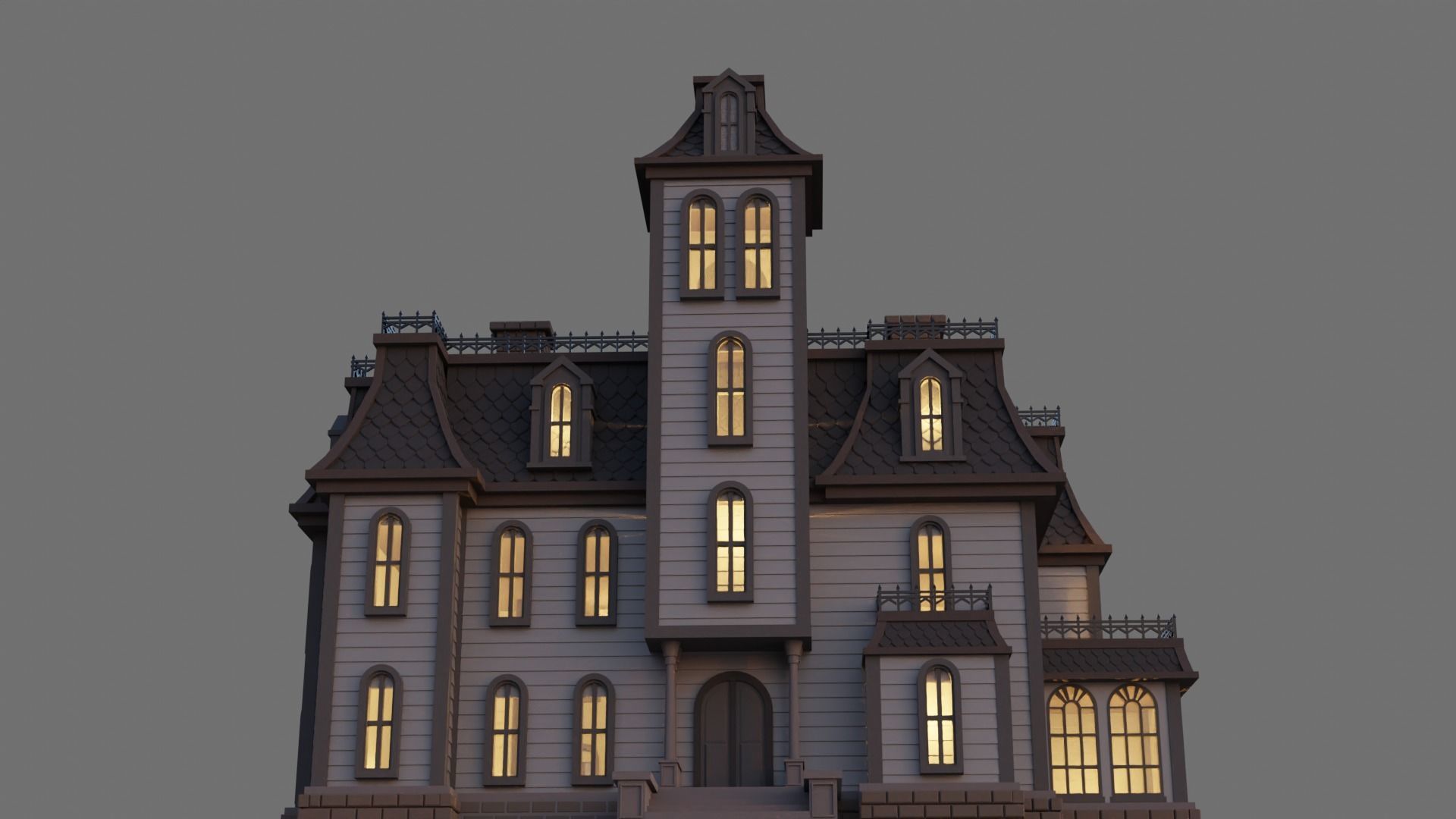Addams Family House 3D model | CGTrader