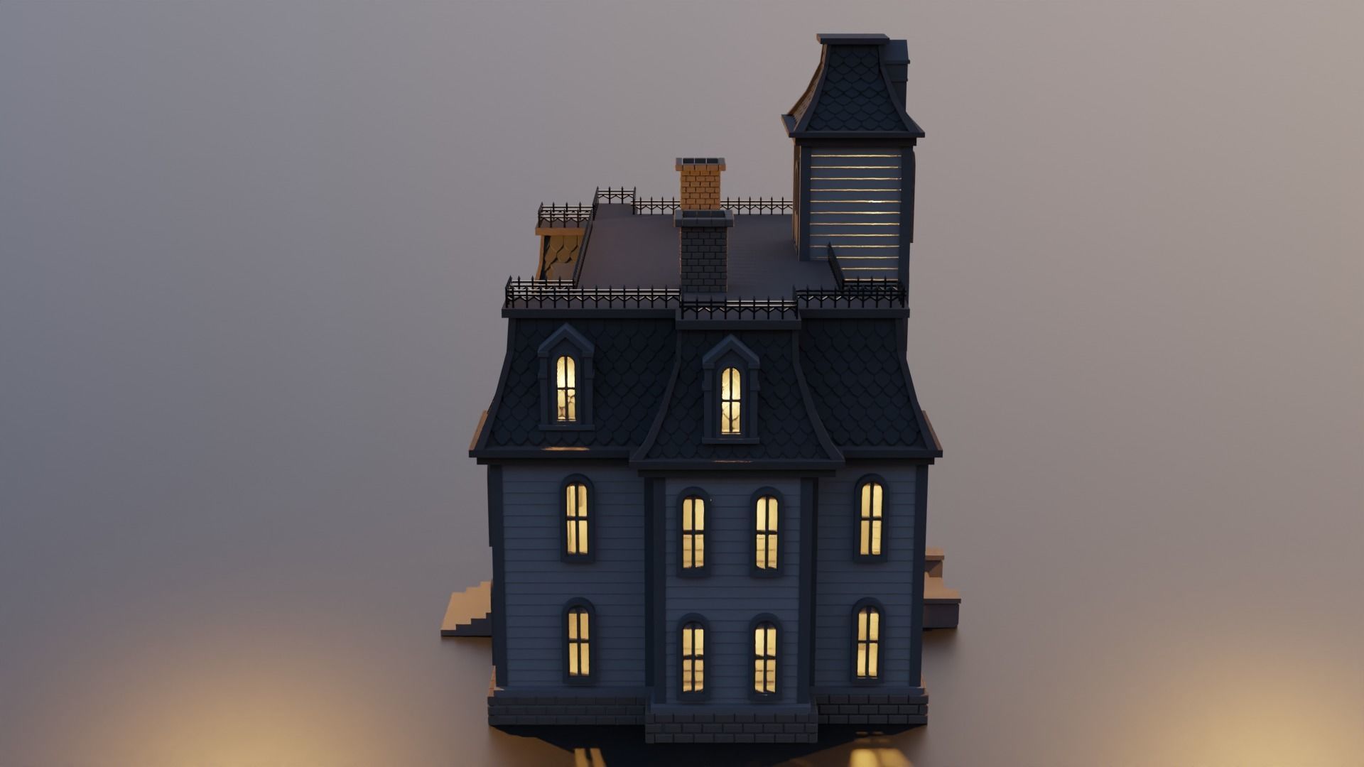 Addams Family House 3D model | CGTrader