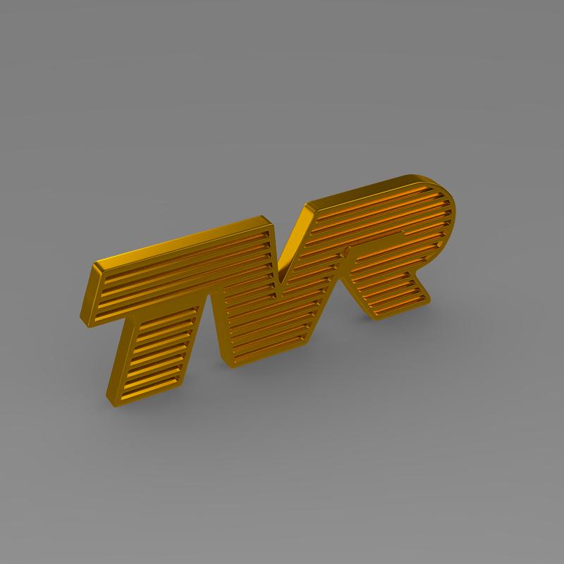 Tvr Logo 3D model | CGTrader