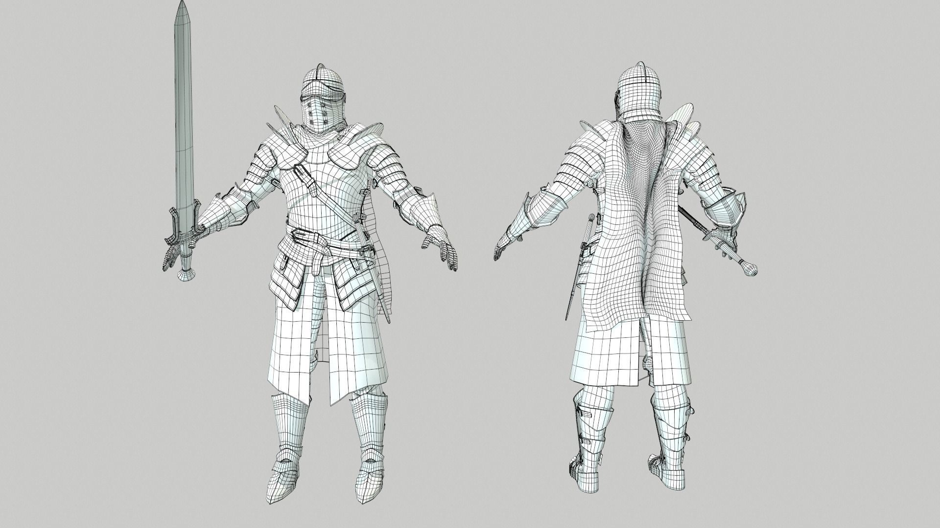 3D model Knight VR / AR / low-poly | CGTrader
