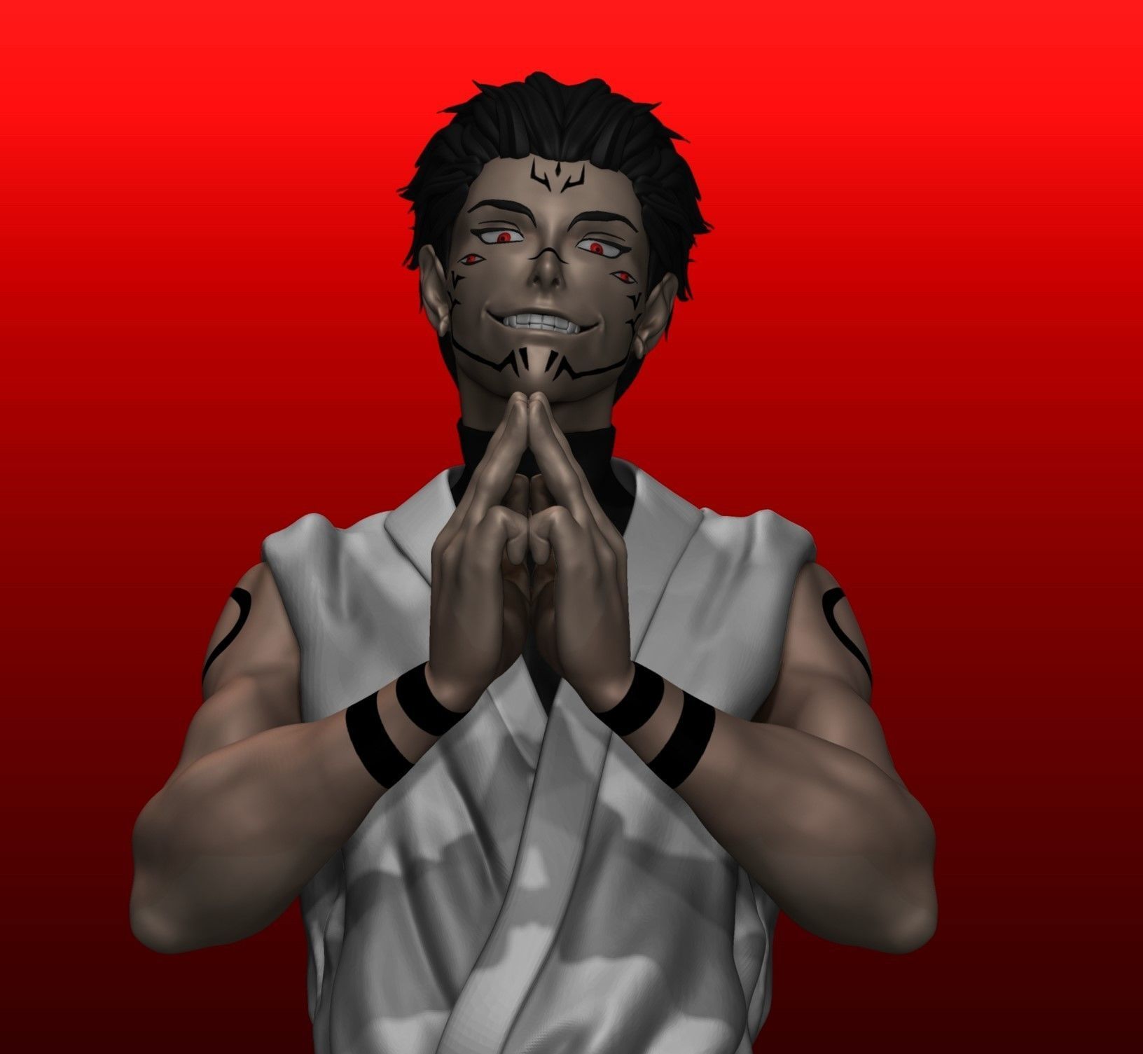Sukuna Jujutsu Kaisen 3d Model 3d Printable Cgtrader