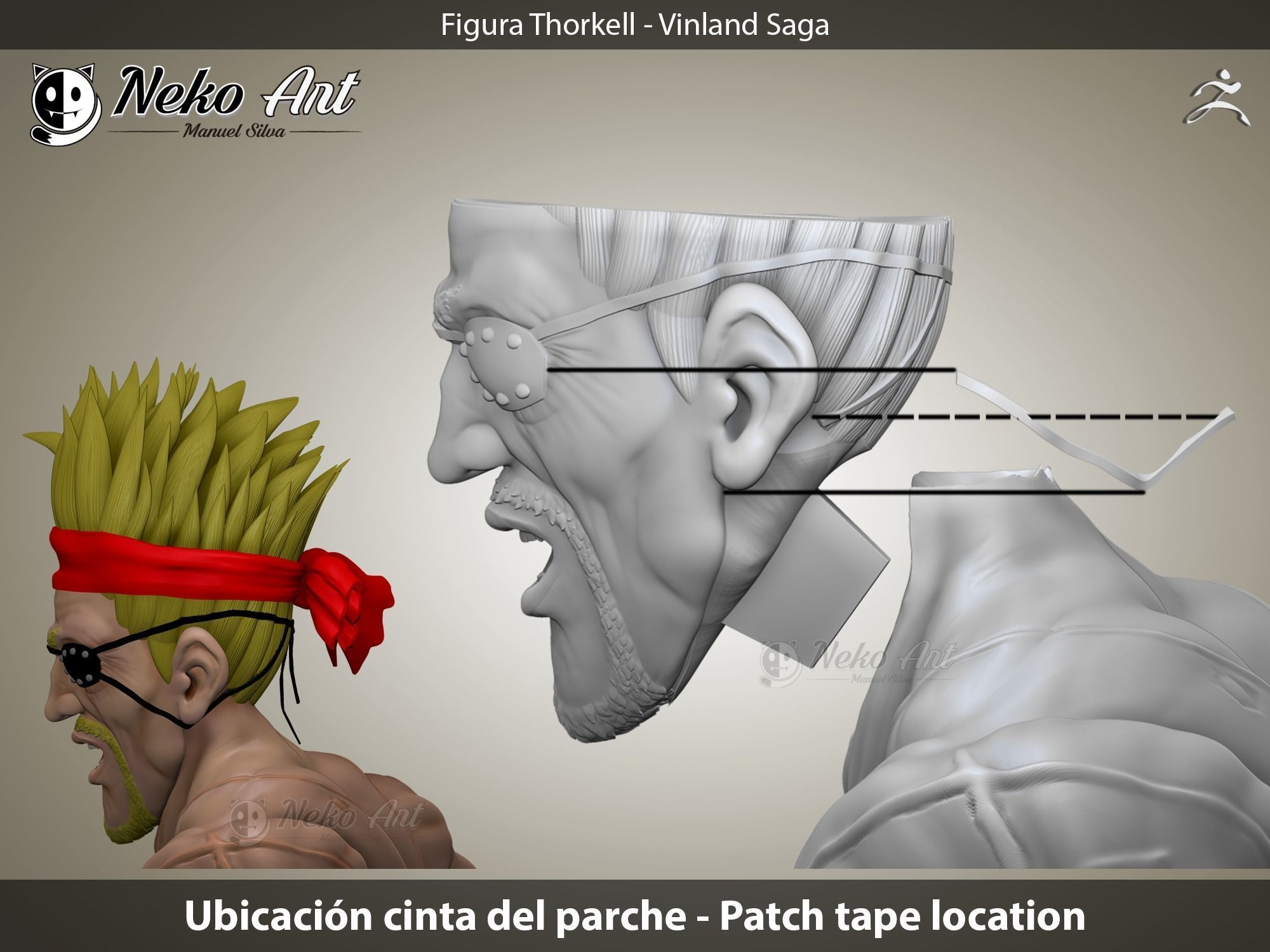Thorkell - Vinland Saga 3D model 3D printable | CGTrader