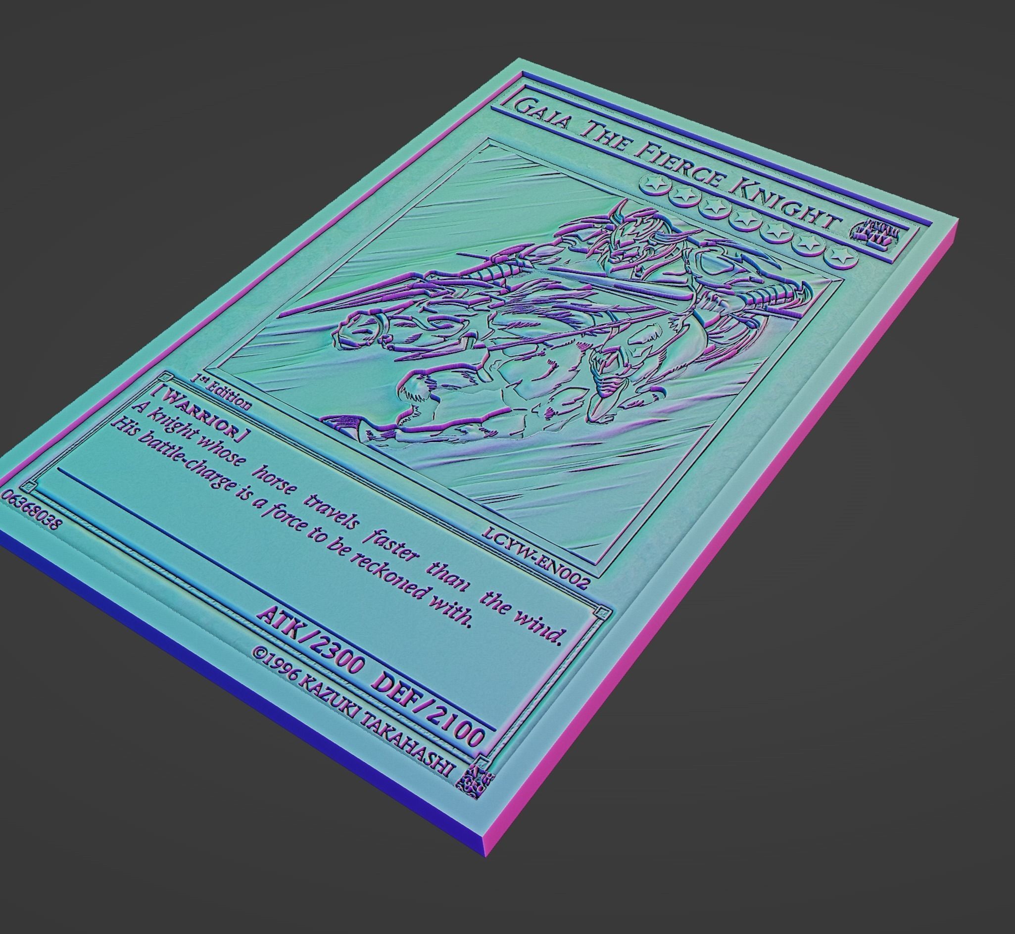 gaia the fierce knight - yugioh 3D model 3D printable | CGTrader