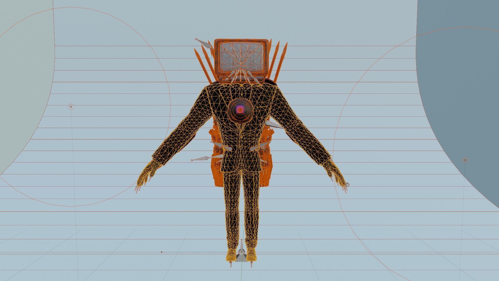 Skibidi toilet Tv Titan 3D model rigged | CGTrader