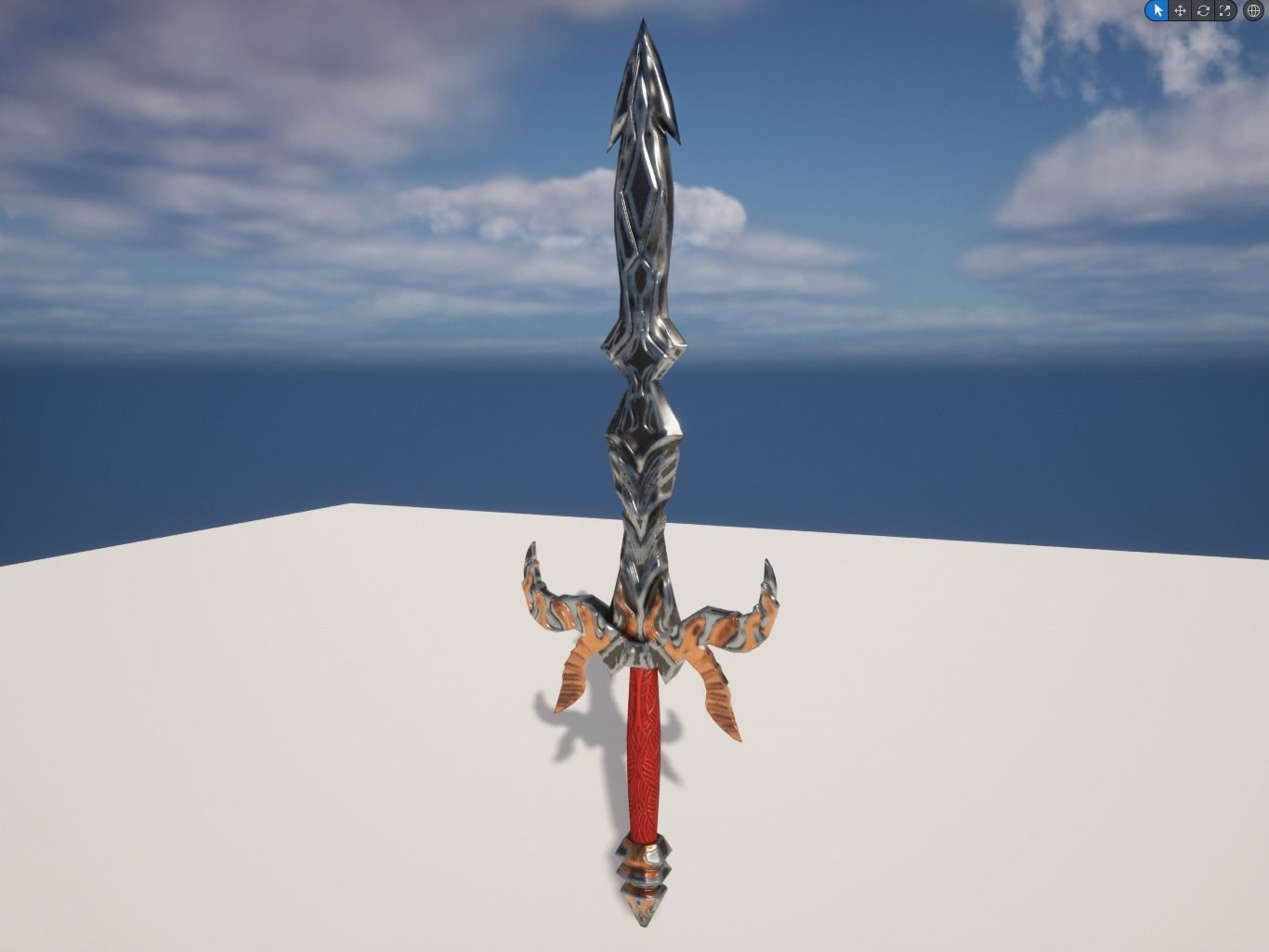 Stylized Sword V2 GameReady free VR / AR / low-poly 3D model | CGTrader