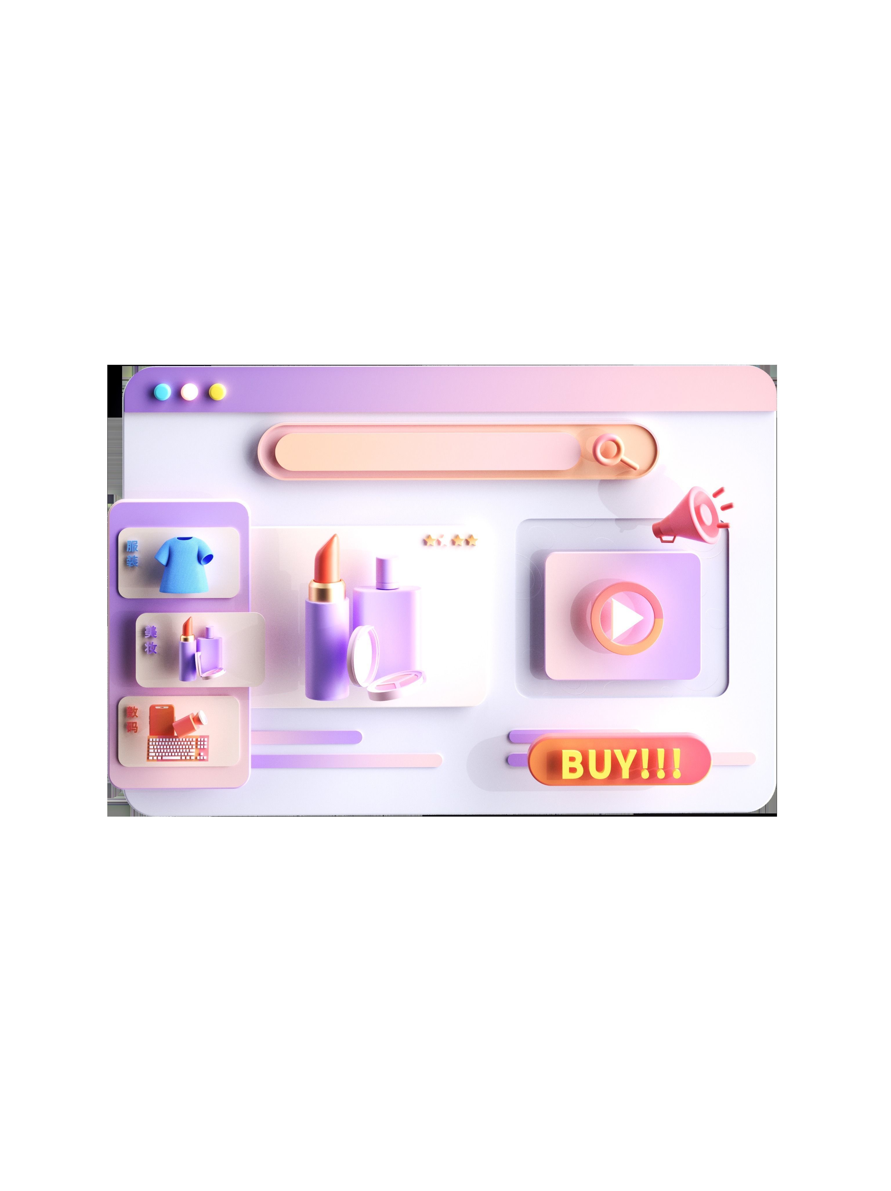 web shopping 3d model free 3D model | CGTrader