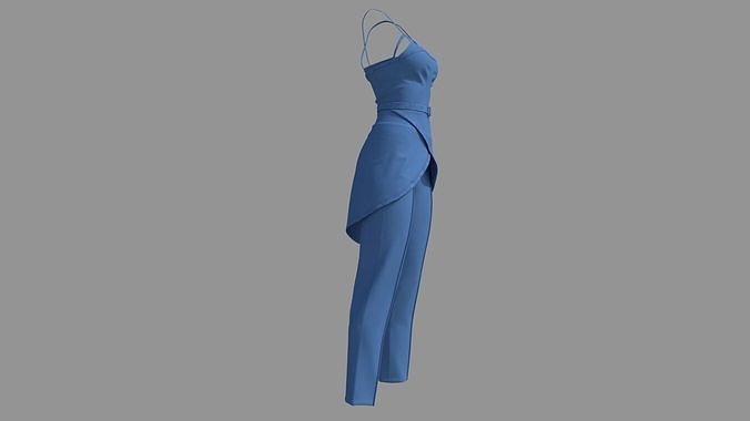 female outfit Dress clothes 3D model | CGTrader