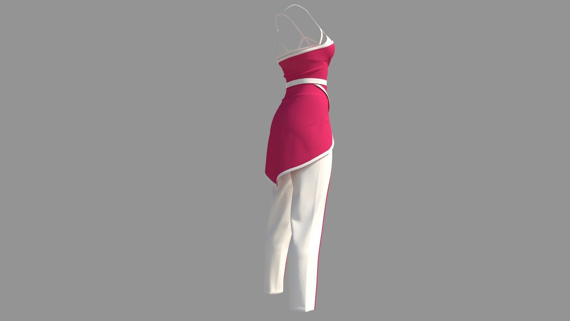 female outfit Dress clothes 3D model | CGTrader