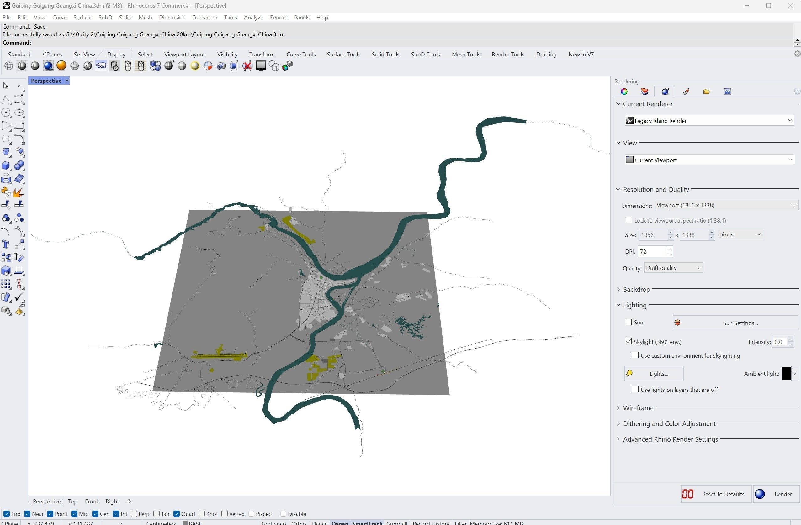 Guiping Guigang Guangxi China 20km free VR / AR / low-poly 3D model ...