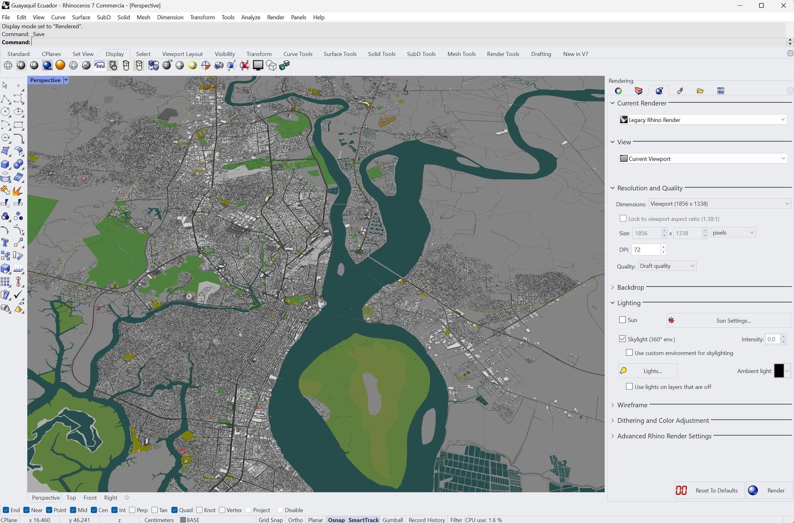 3D model Guayaquil Ecuador 40km VR / AR / low-poly | CGTrader