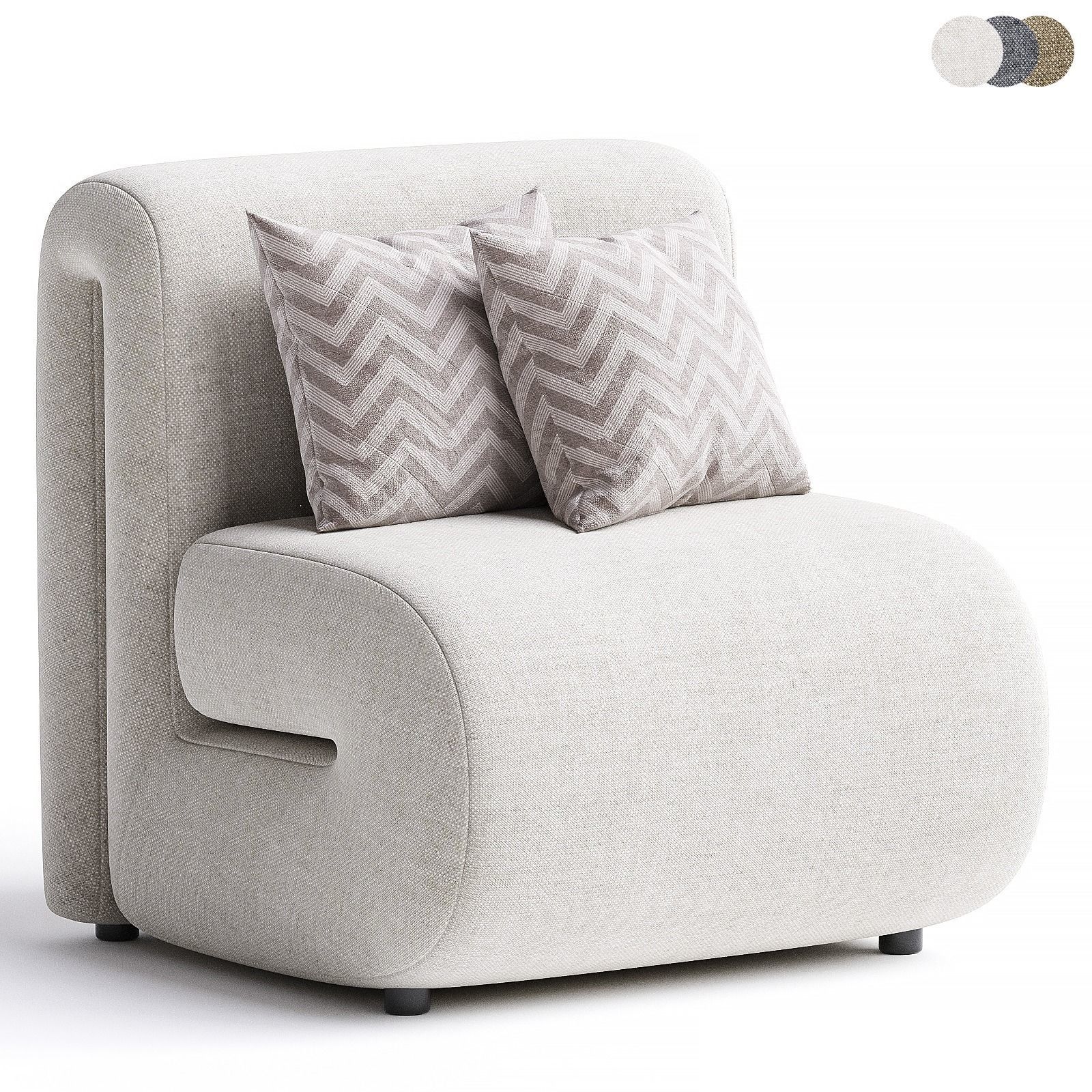 Vesta Alta Lounge Chair 3D model | CGTrader