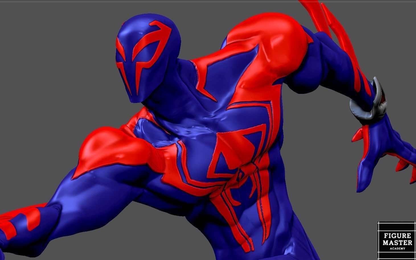 SPIDERMAN 2099 POS ACROSS THE SPIDERVERSE MIGUEL OHARA 3D model 3D ...