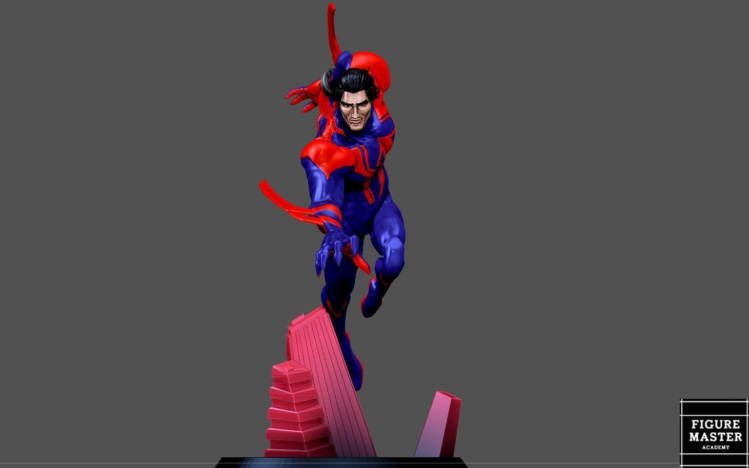 SPIDERMAN 2099 POS ACROSS THE SPIDERVERSE MIGUEL OHARA 3D model 3D ...