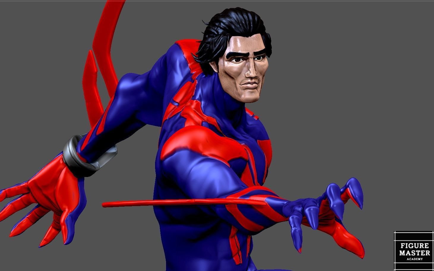 SPIDERMAN 2099 POS ACROSS THE SPIDERVERSE MIGUEL OHARA 3D model 3D ...