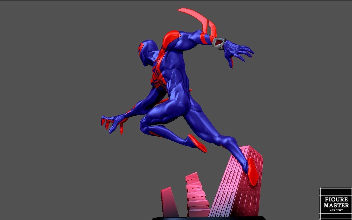 SPIDERMAN 2099 POS ACROSS THE SPIDERVERSE MIGUEL OHARA 3D model 3D ...