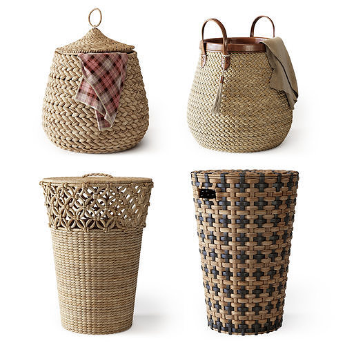 Baskets Set 25 3D model | CGTrader