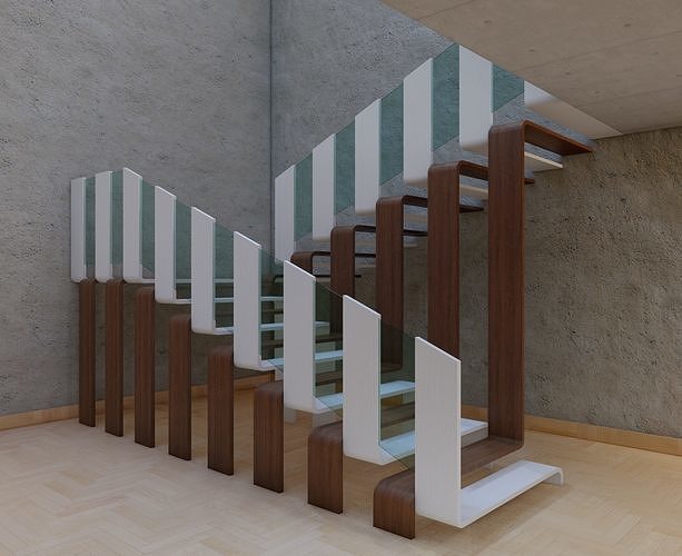 3D model Stairs VR / AR / low-poly | CGTrader