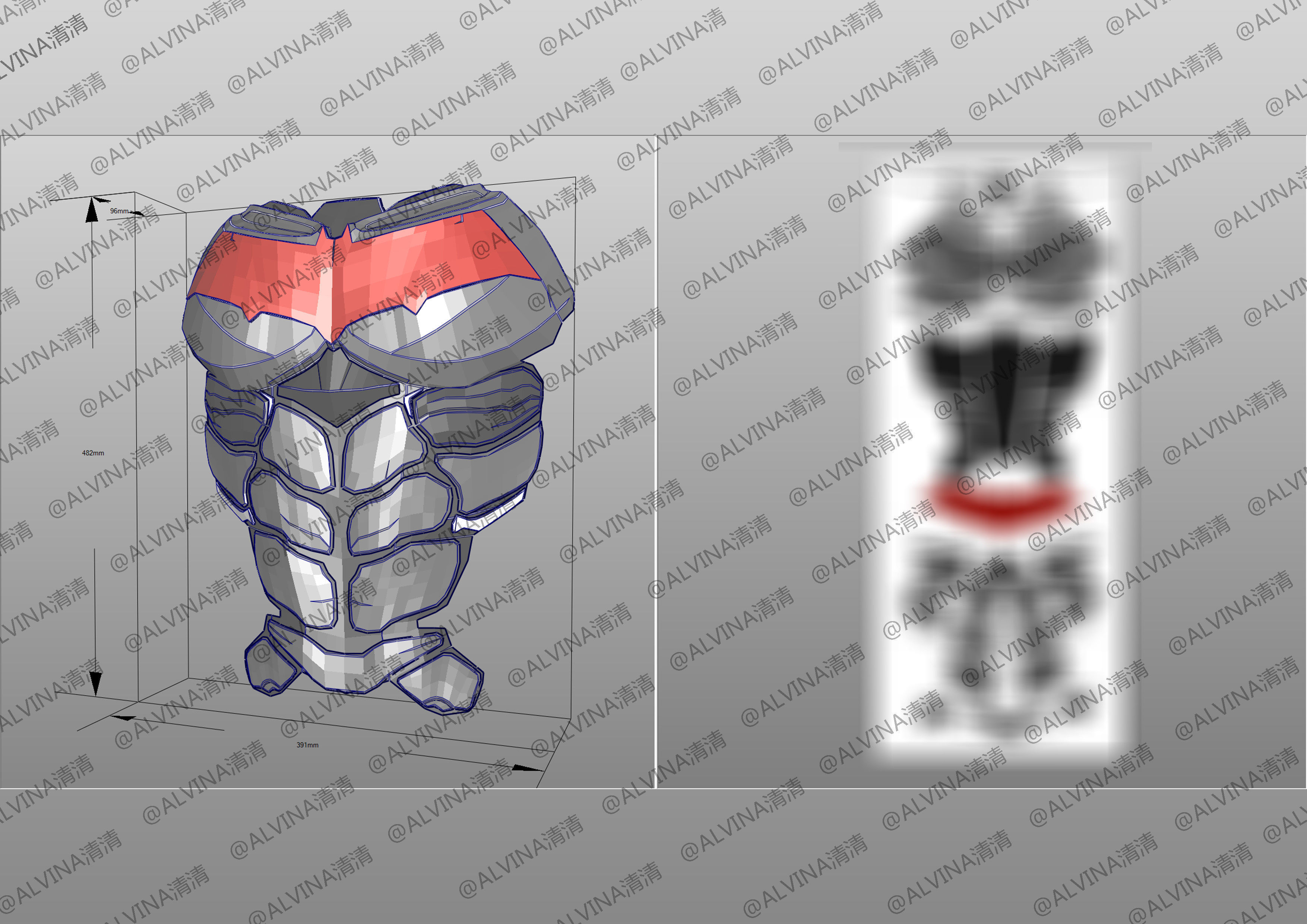 3D model Red Hood Robin Jason Todd Cosplay Pepakura Foam Full VR / AR ...