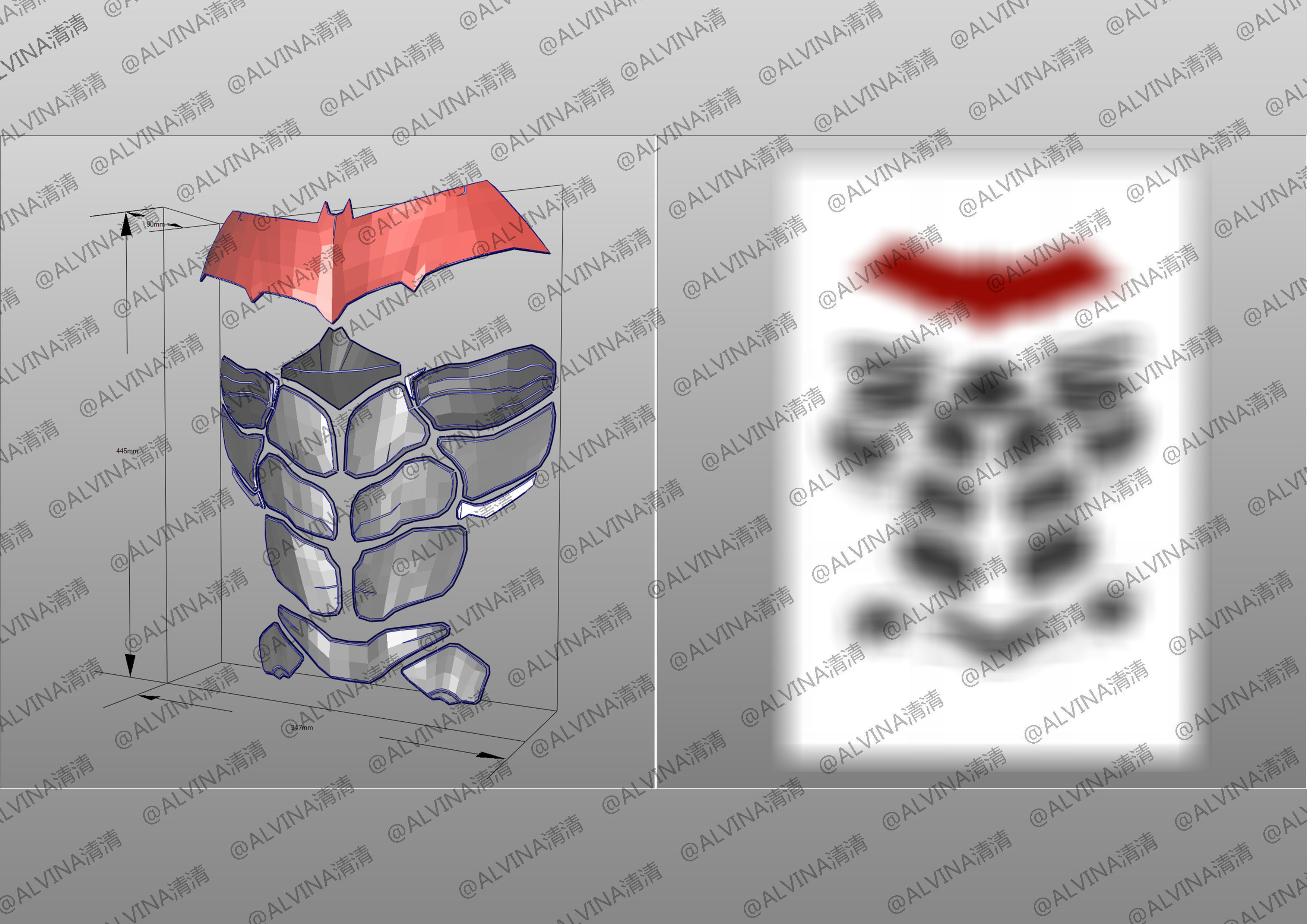 3D model Red Hood Robin Jason Todd Cosplay Pepakura Foam Full VR / AR ...