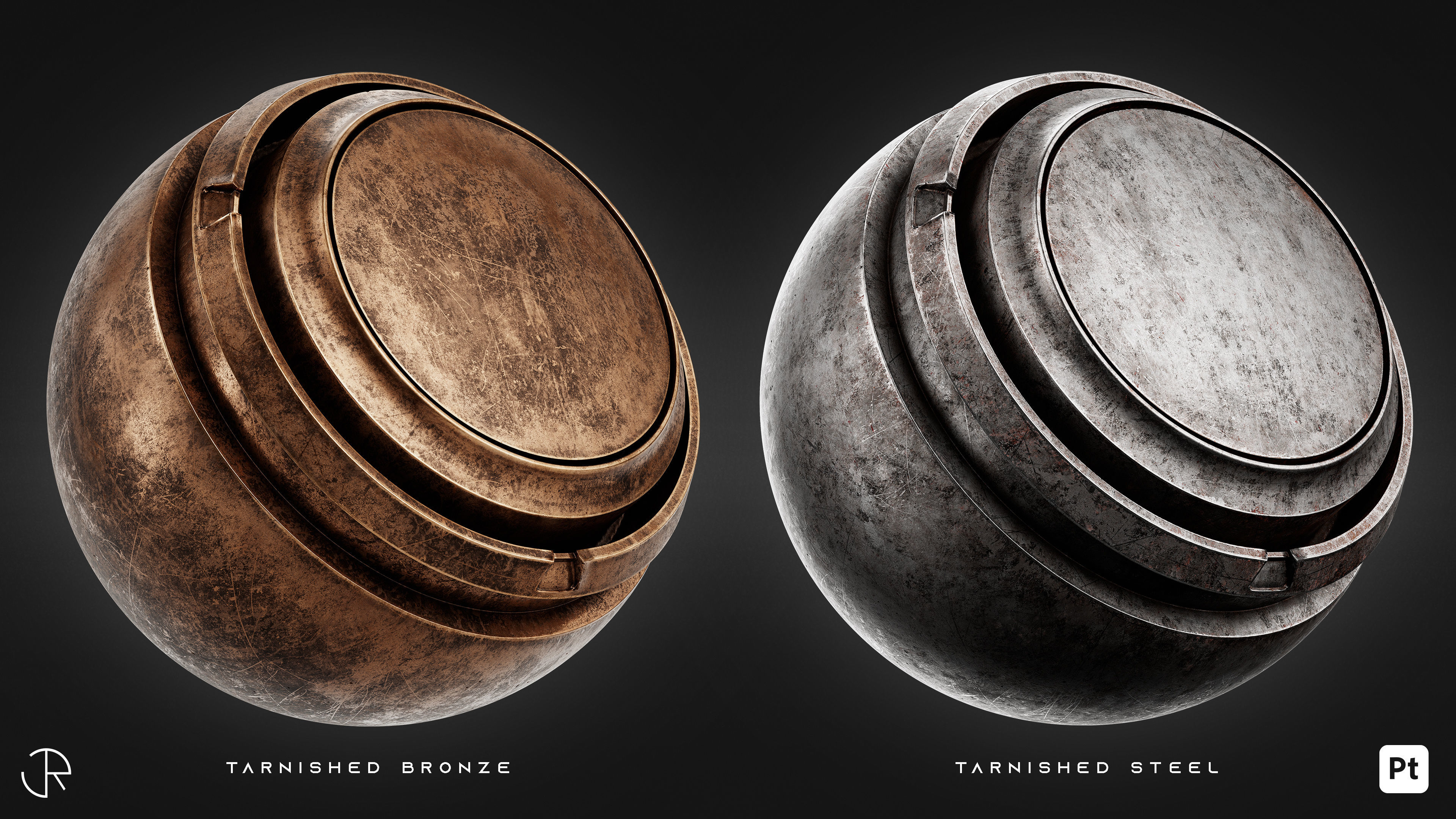 Metal Damaged Materials Substance Painter vol 02 Texture | CGTrader