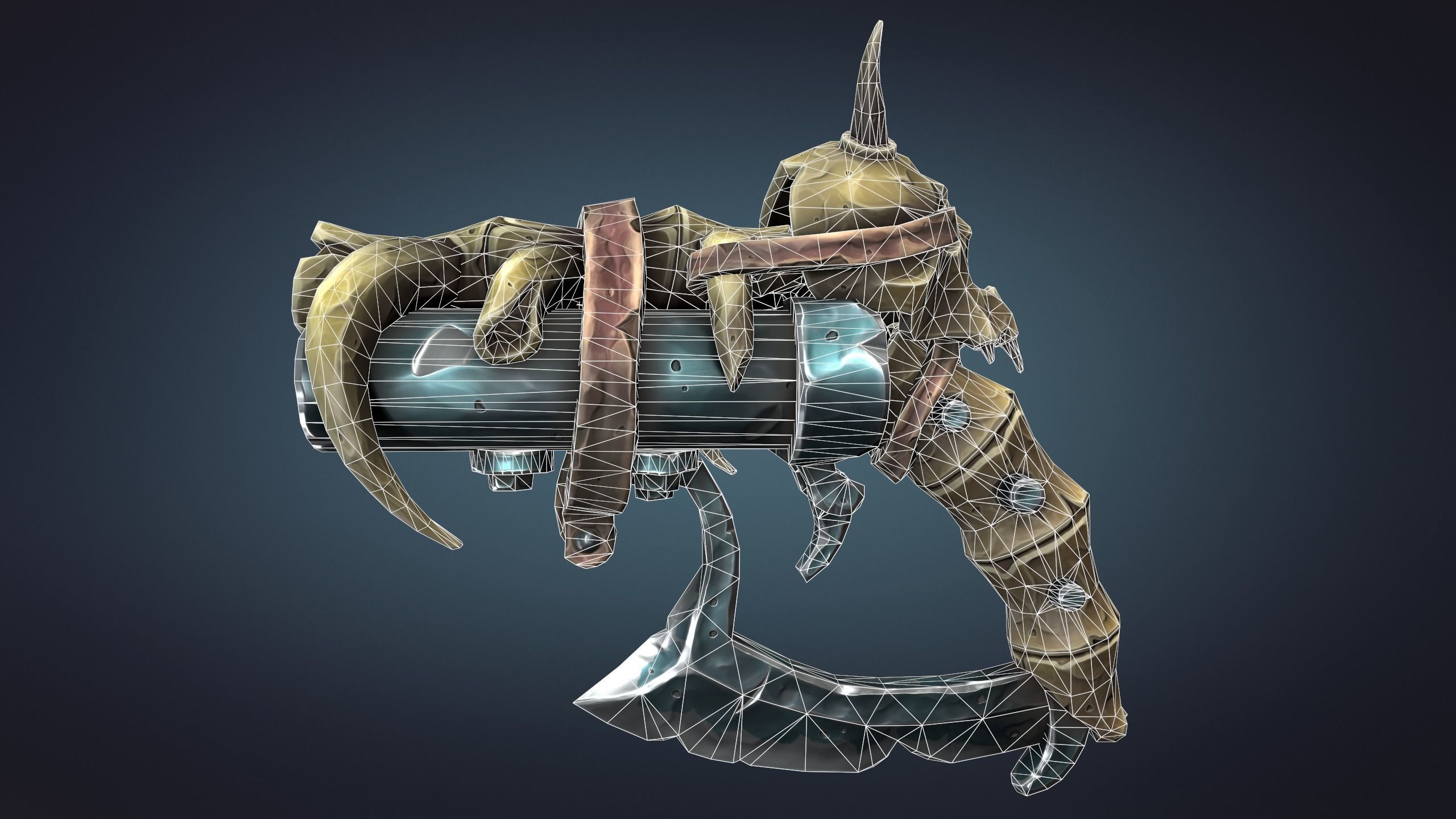 3D model Desert pistol VR / AR / low-poly rigged | CGTrader