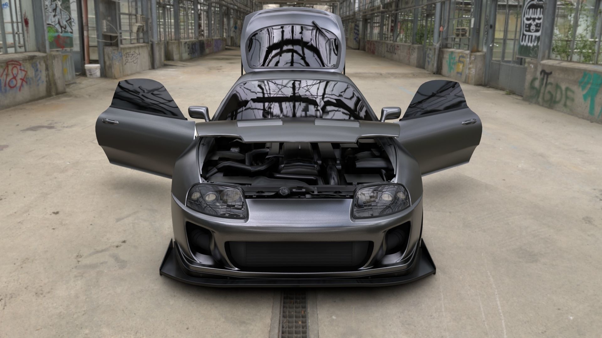 3D model Toyota Supra mk4 v3 VR / AR / low-poly | CGTrader