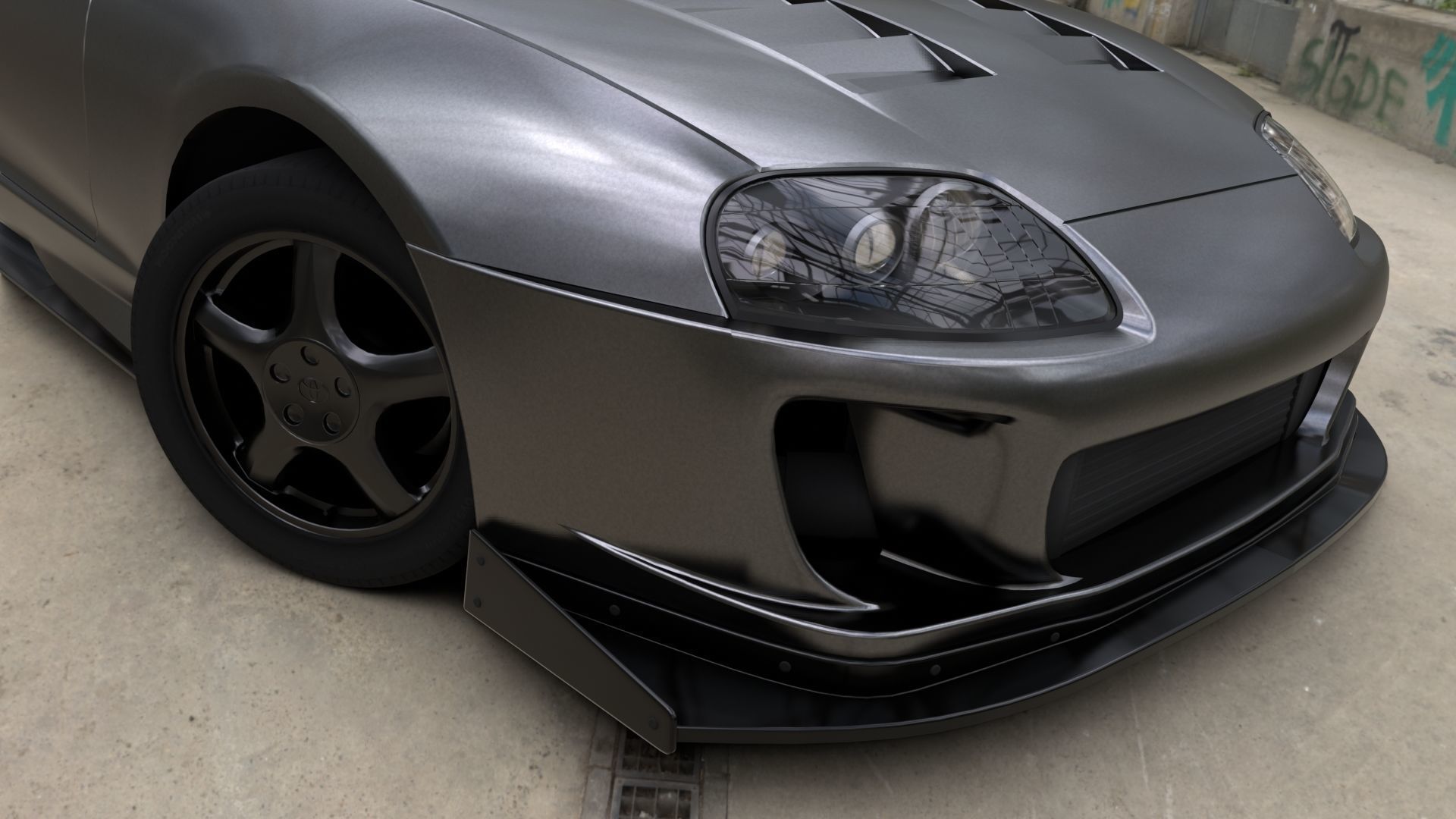 3D model Toyota Supra mk4 v3 VR / AR / low-poly | CGTrader