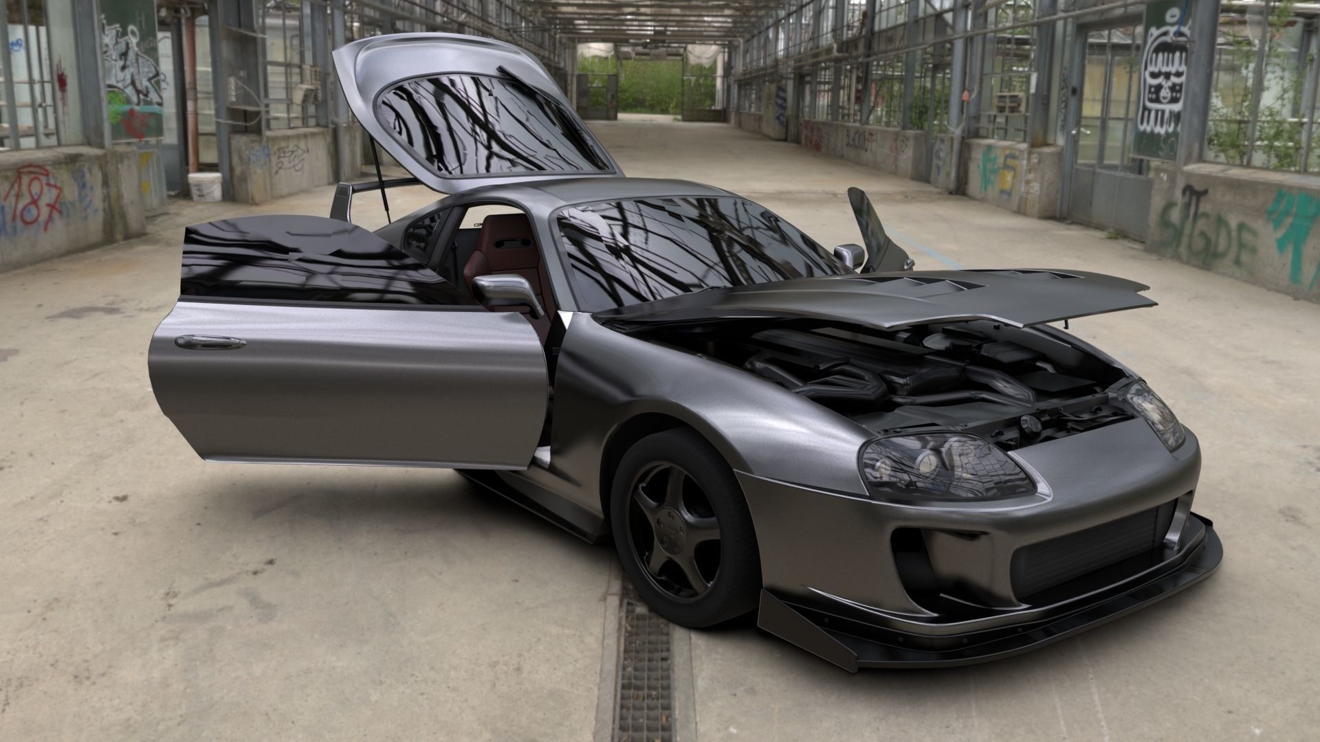 3D model Toyota Supra mk4 v3 VR / AR / low-poly | CGTrader