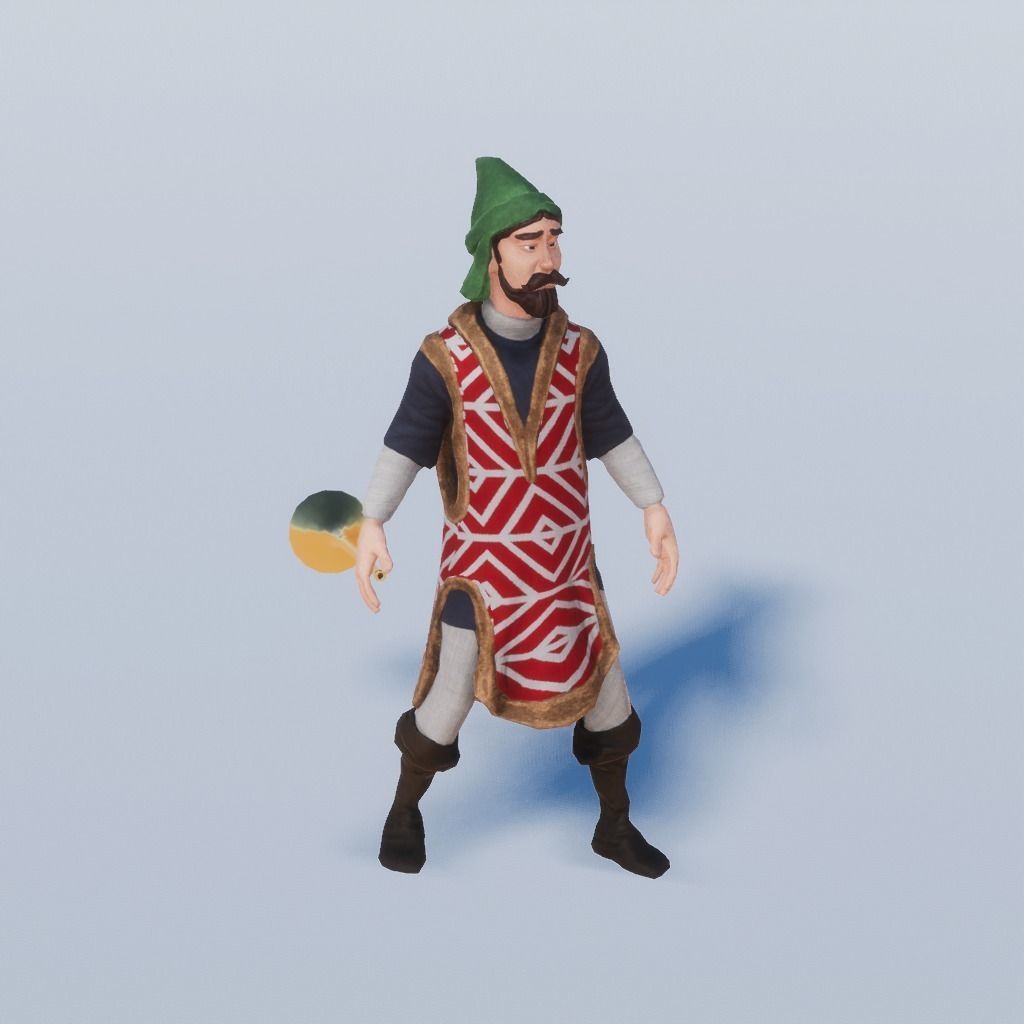 3D model MEDIEVAL STYLIZED CHARACTERS VOL 4 - VILLAGE VR / AR / low ...