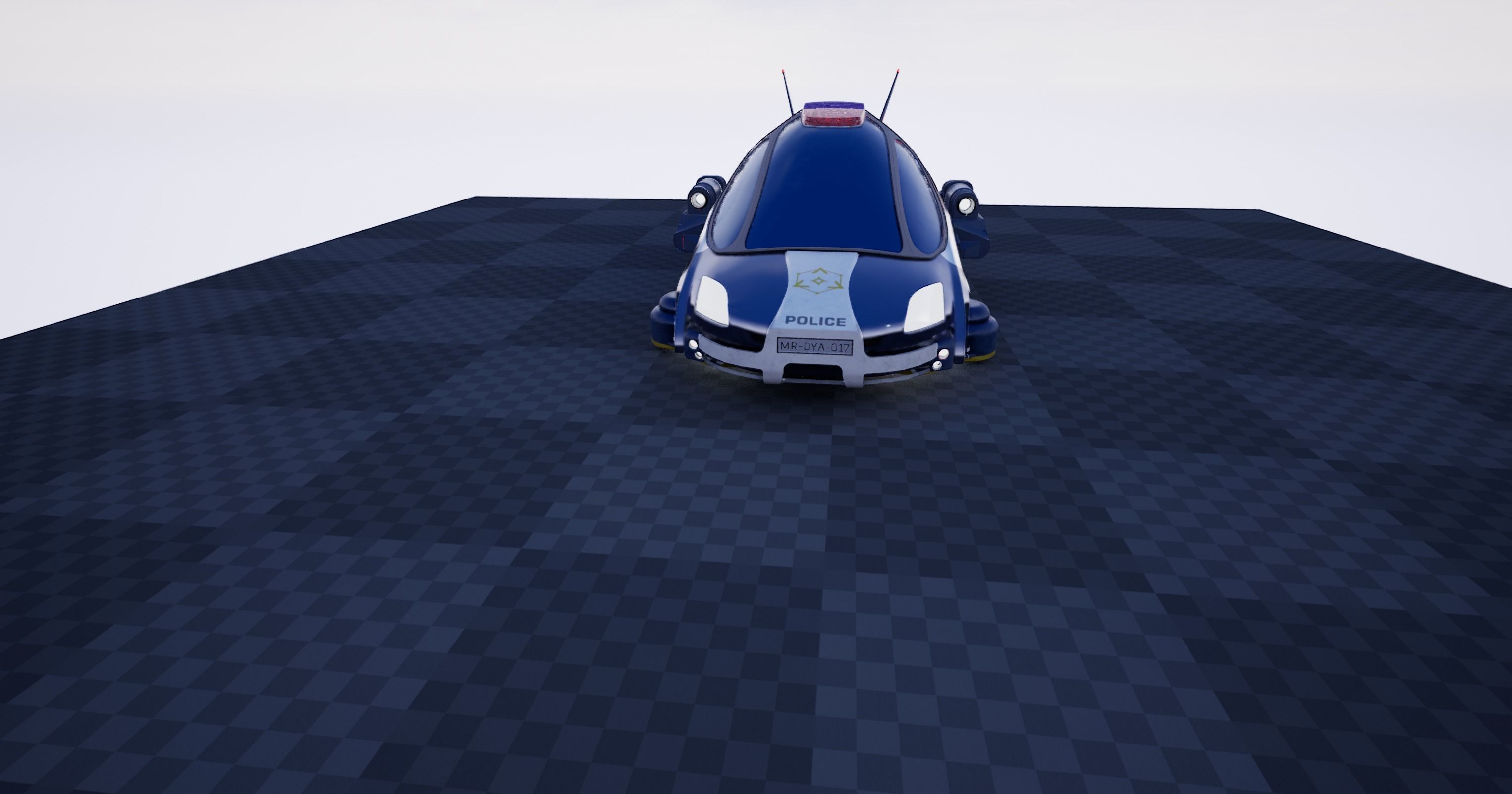 3D model Sci Fi Police Vehicle VR / AR / low-poly | CGTrader