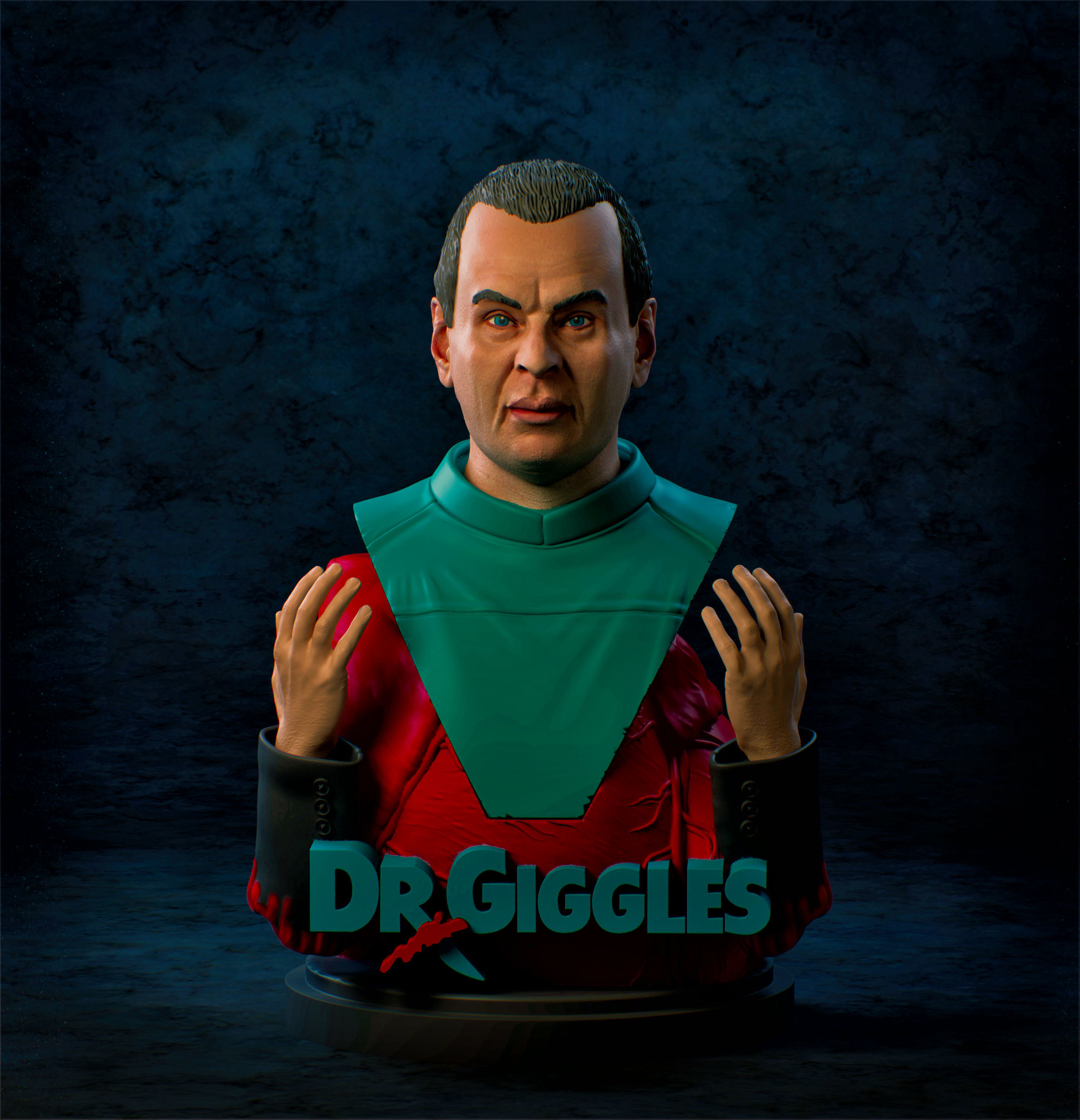 Dr Giggles Bust STL Statue 3D model 3D printable | CGTrader