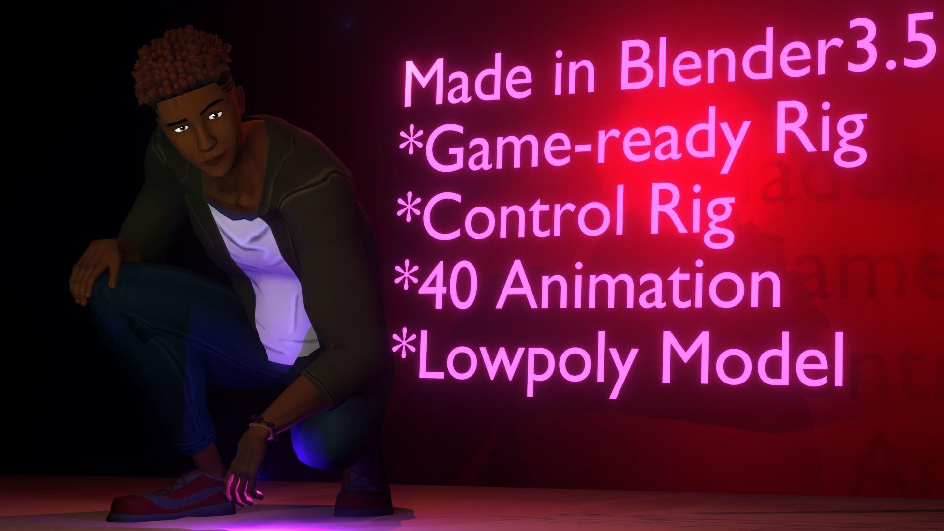 3D model MaleCharacterRig3 VR / AR / low-poly | CGTrader