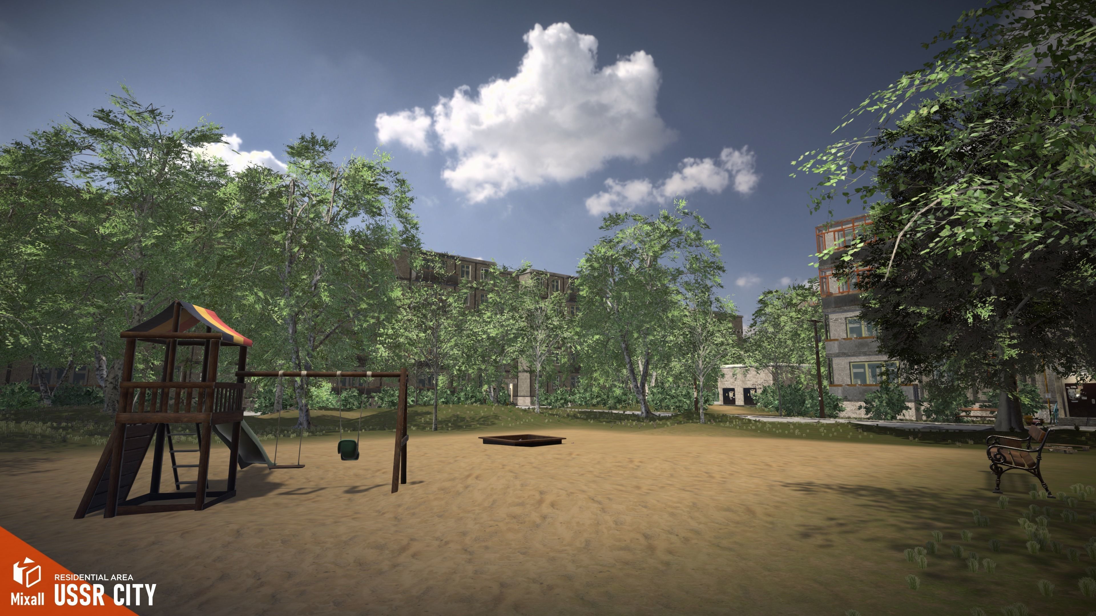 USSR City - residential area 3D model | CGTrader