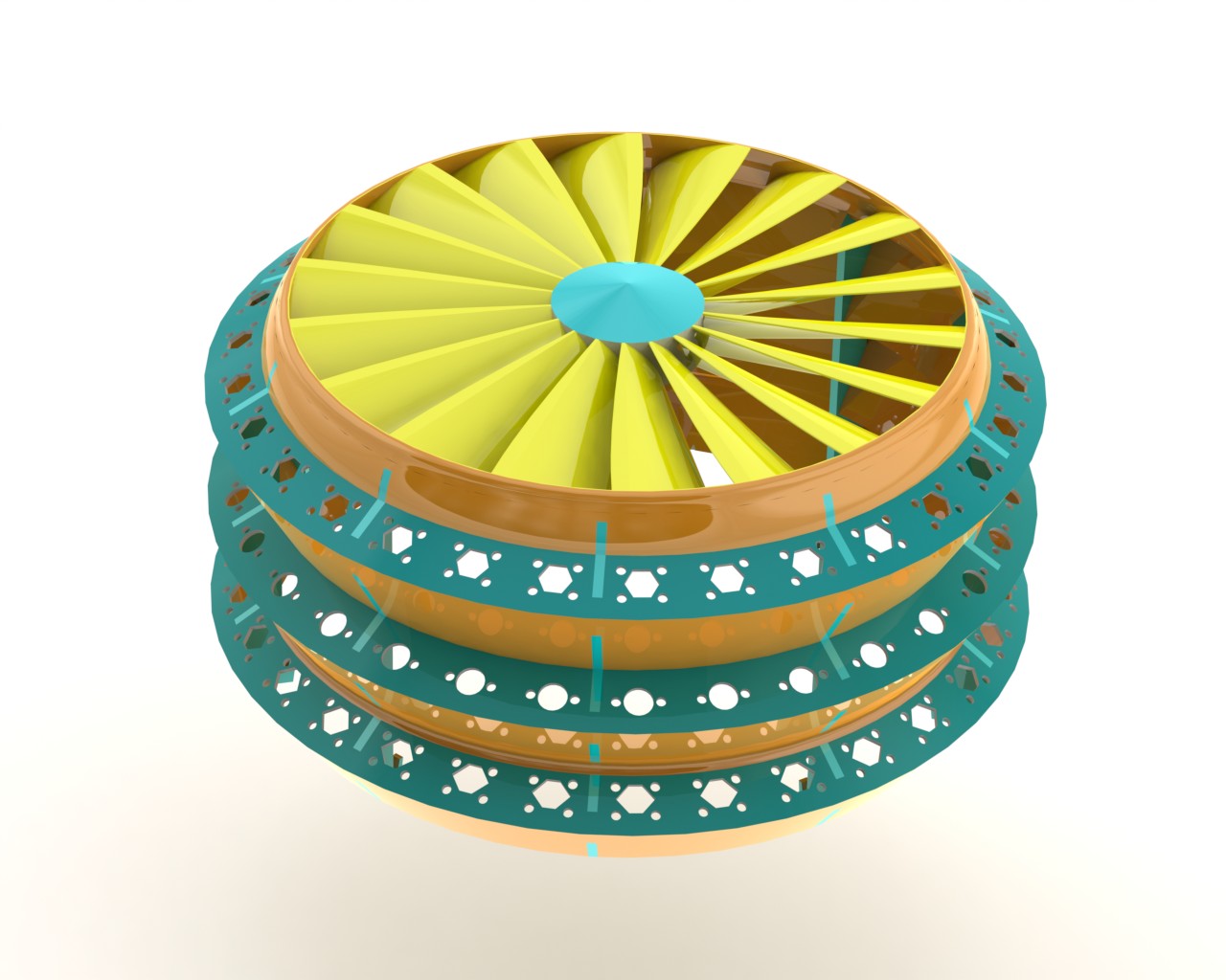 Spinning Light Filter 3D Model 3D printable STL SLDPRT SLDASM SLDDRW ...