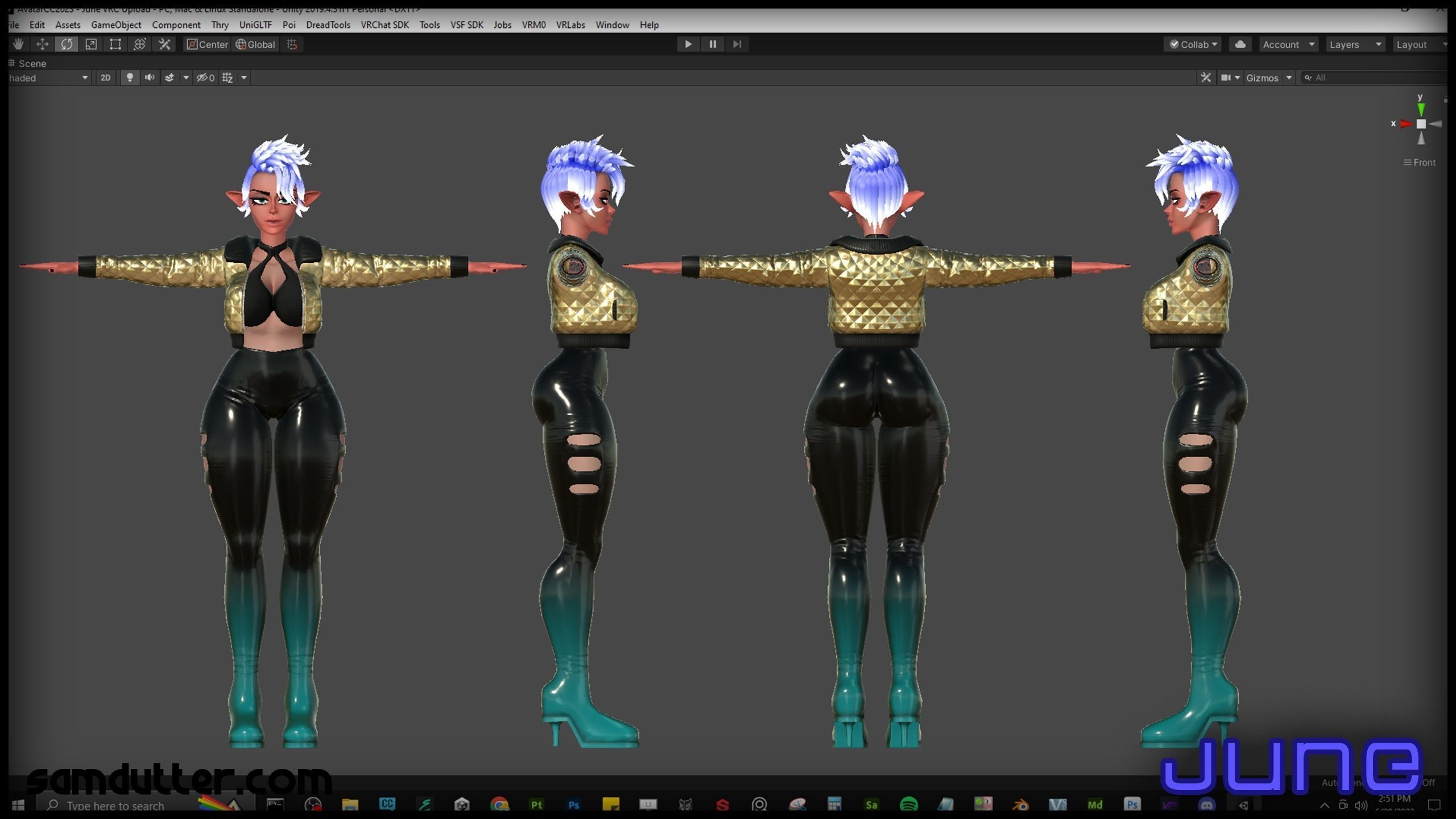 3D model June VRChat vTuber and Unity NPC VR / AR / low-poly | CGTrader