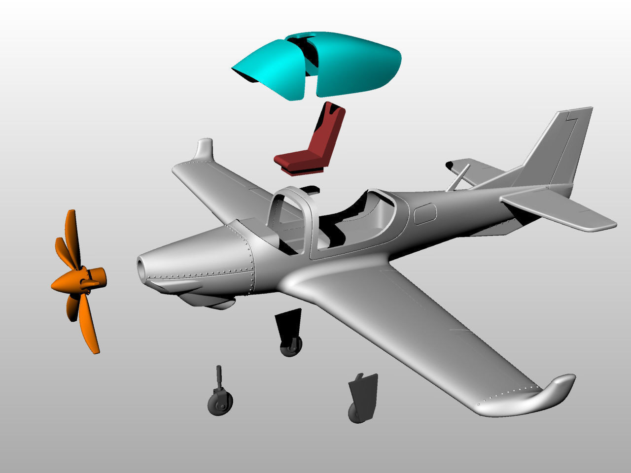 Airplane Grob 120 TP 3D model 3D printable | CGTrader