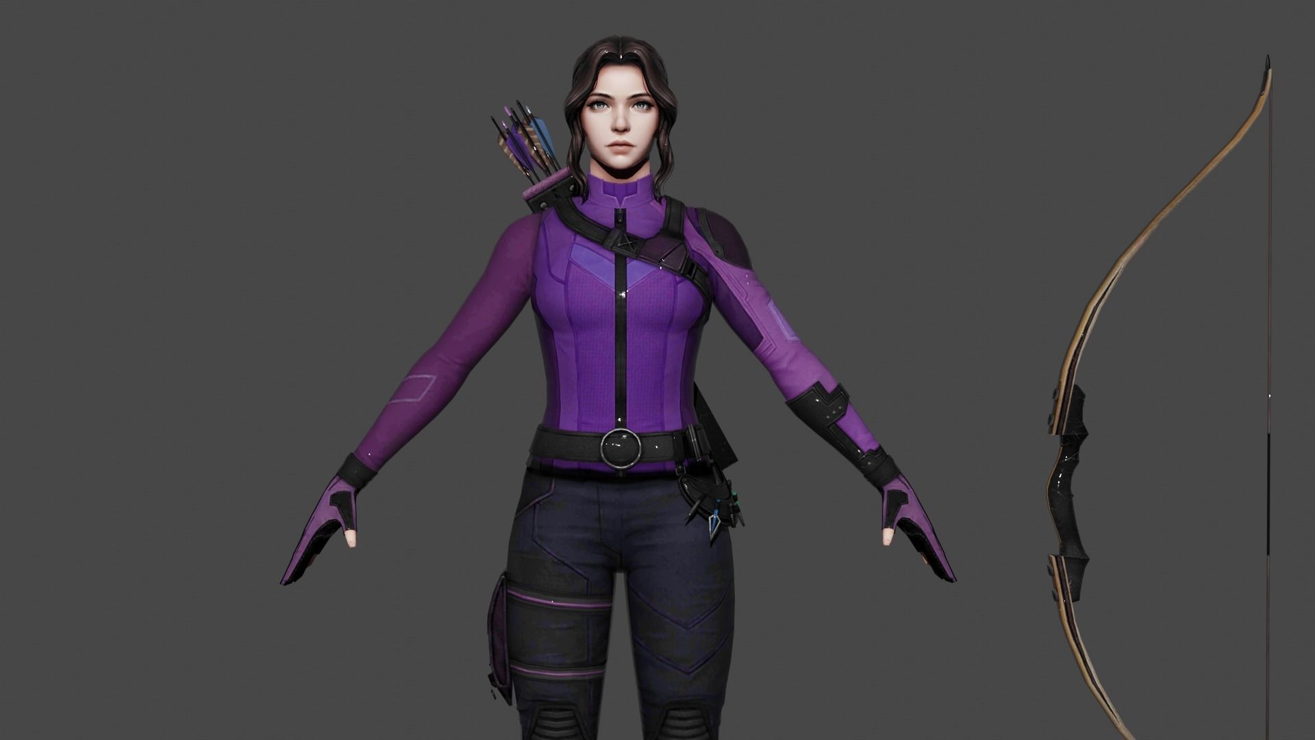 3D model Kate Bishop VR / AR / low-poly | CGTrader