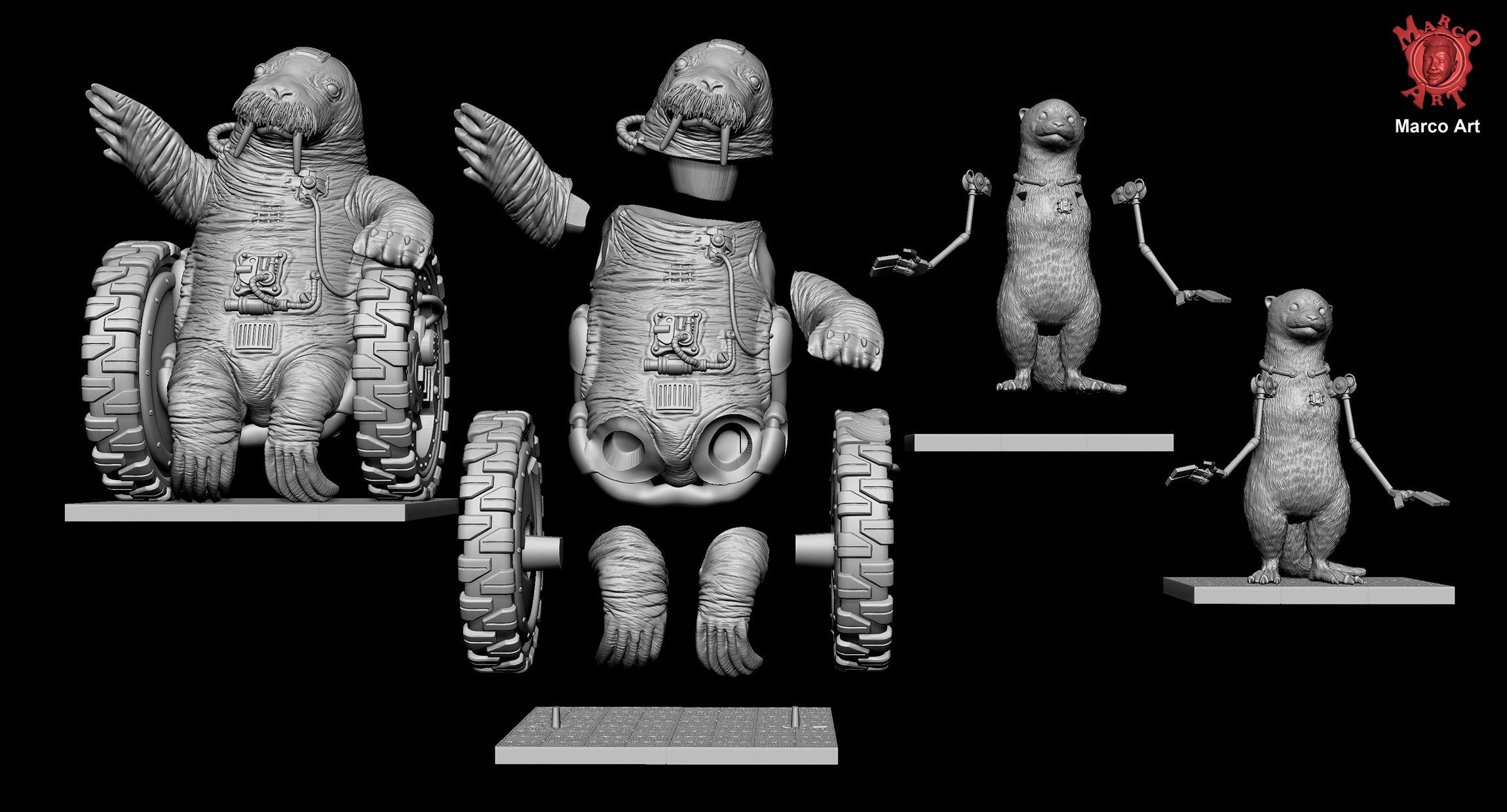 guardians of the galaxy 3 Lylla and Teefs 3D file 3D model 3D printable ...