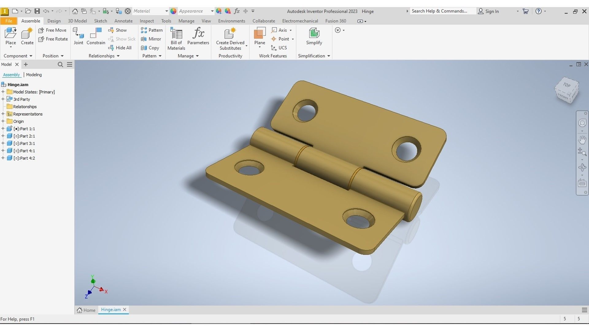Door Hinge 3D model animated | CGTrader