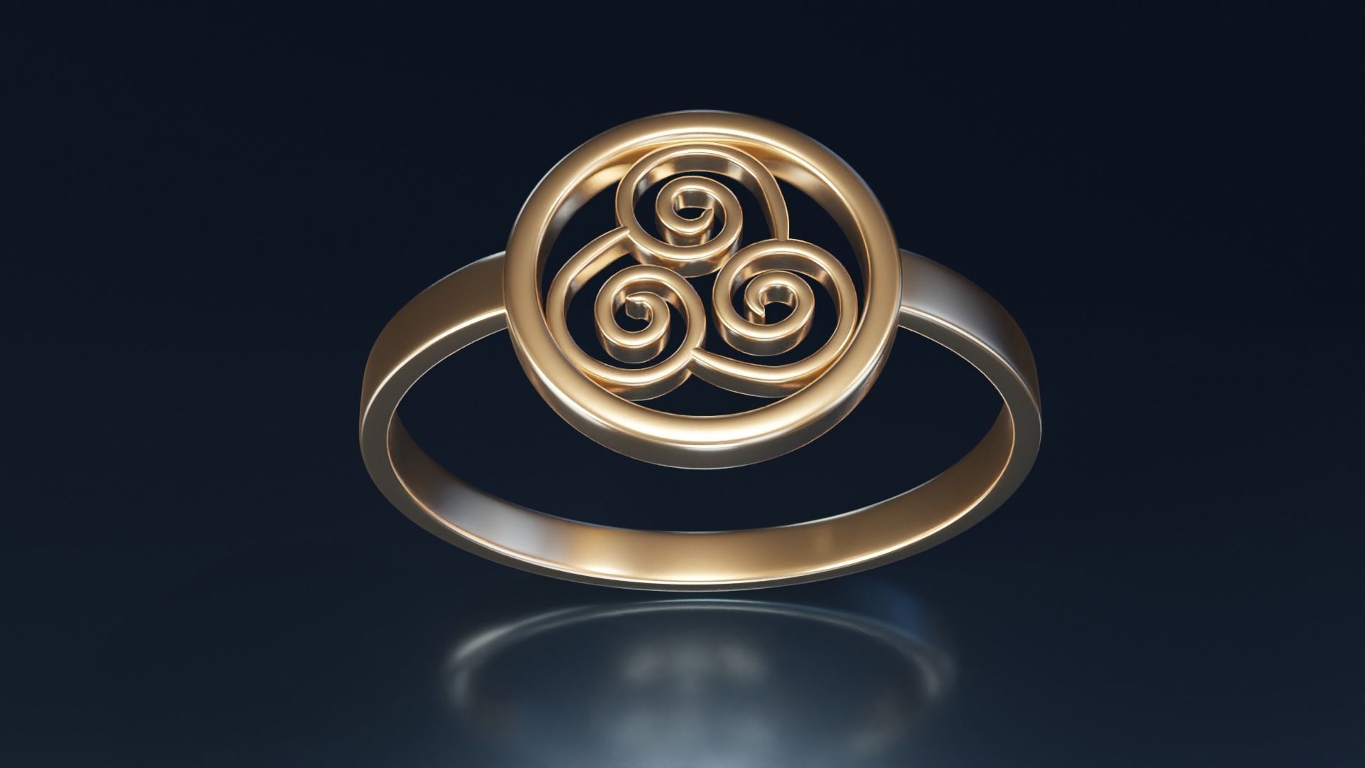 ATLA Air symbol ring 3D model 3D printable | CGTrader