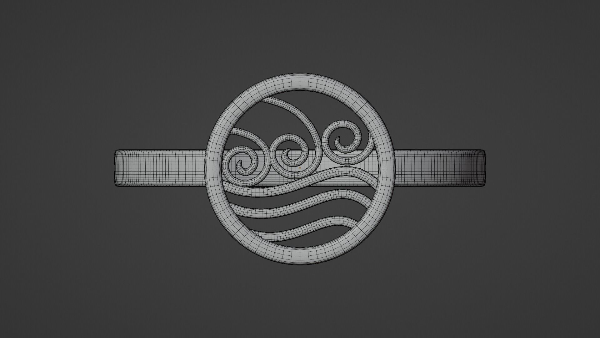 ATLA water tribe Ring 3D model 3D printable | CGTrader
