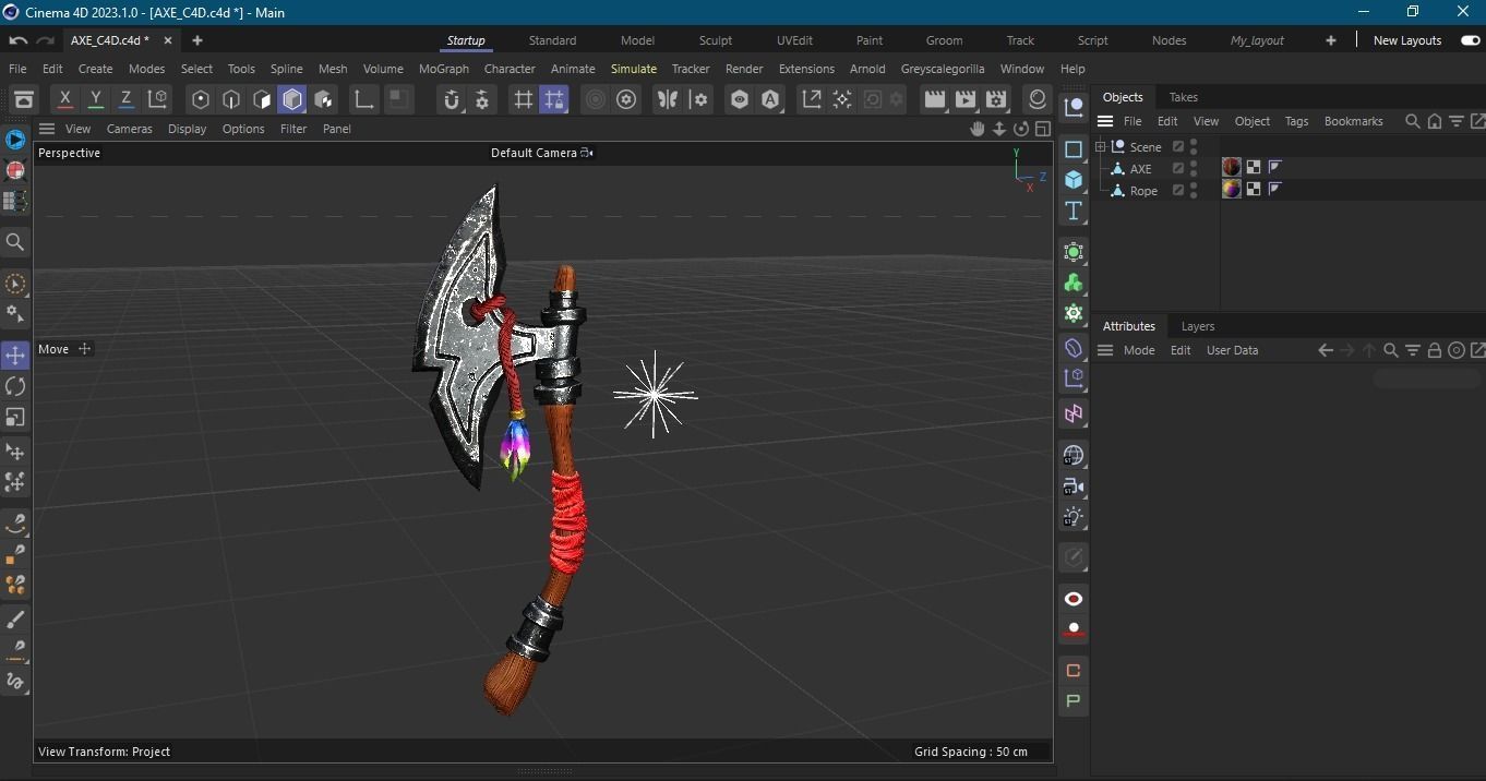 3D model Stylized Axe VR / AR / low-poly | CGTrader
