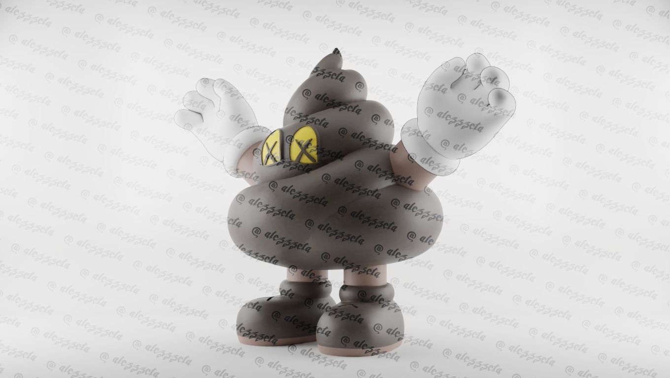 3D model Kaws Poop Textured VR / AR / low-poly | CGTrader