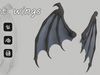 3D model Bat Wing Rigged 3D model - Low-poly 3D model VR / AR / low ...